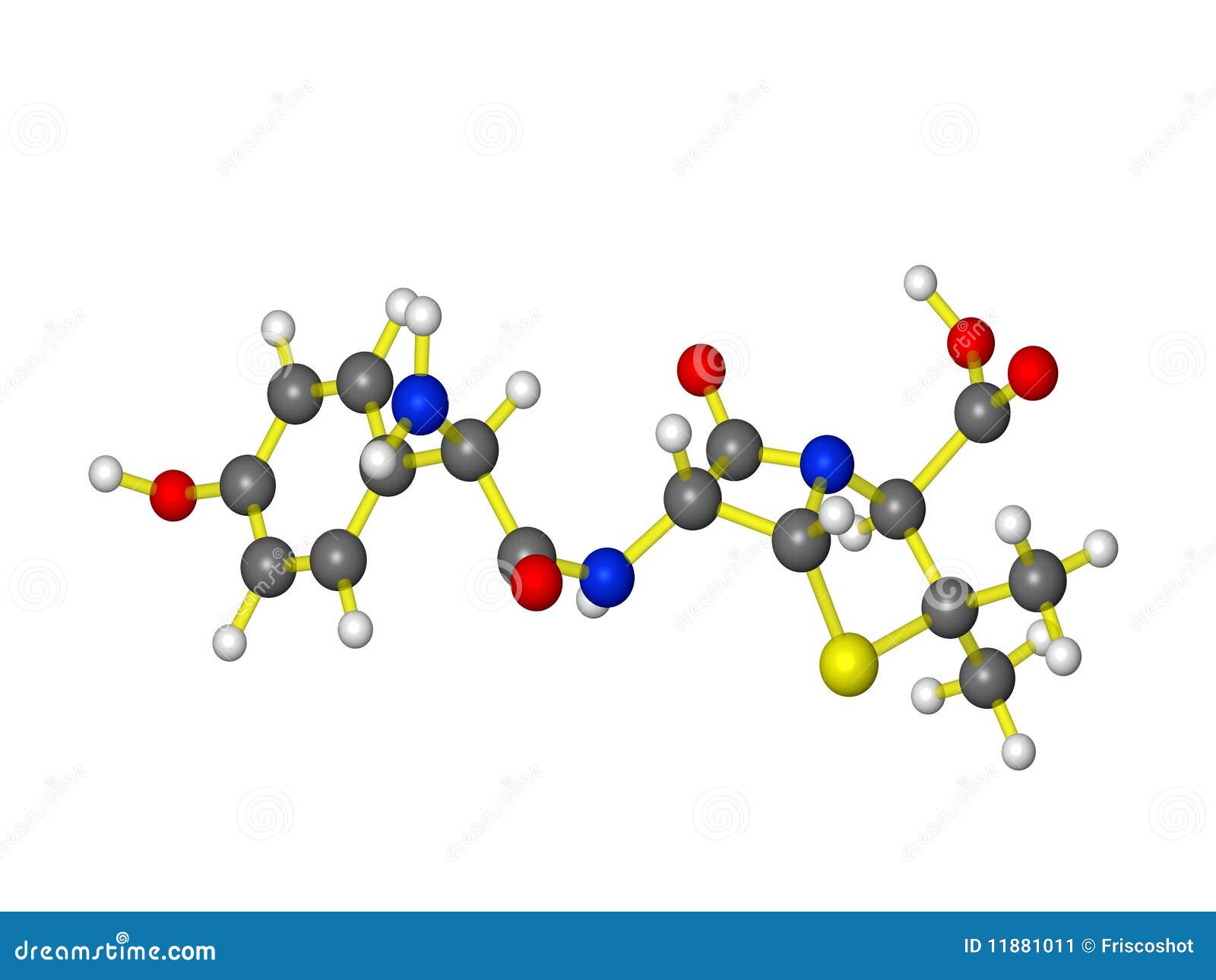 Amoxicillin Molecule Structure Stock Photo | CartoonDealer.com #54291876
