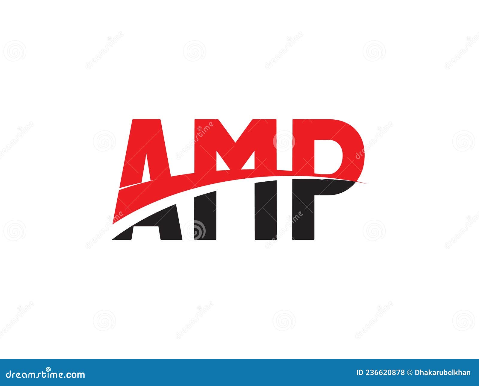 AMP Letter Initial Logo Design Vector Illustration Stock Vector ...