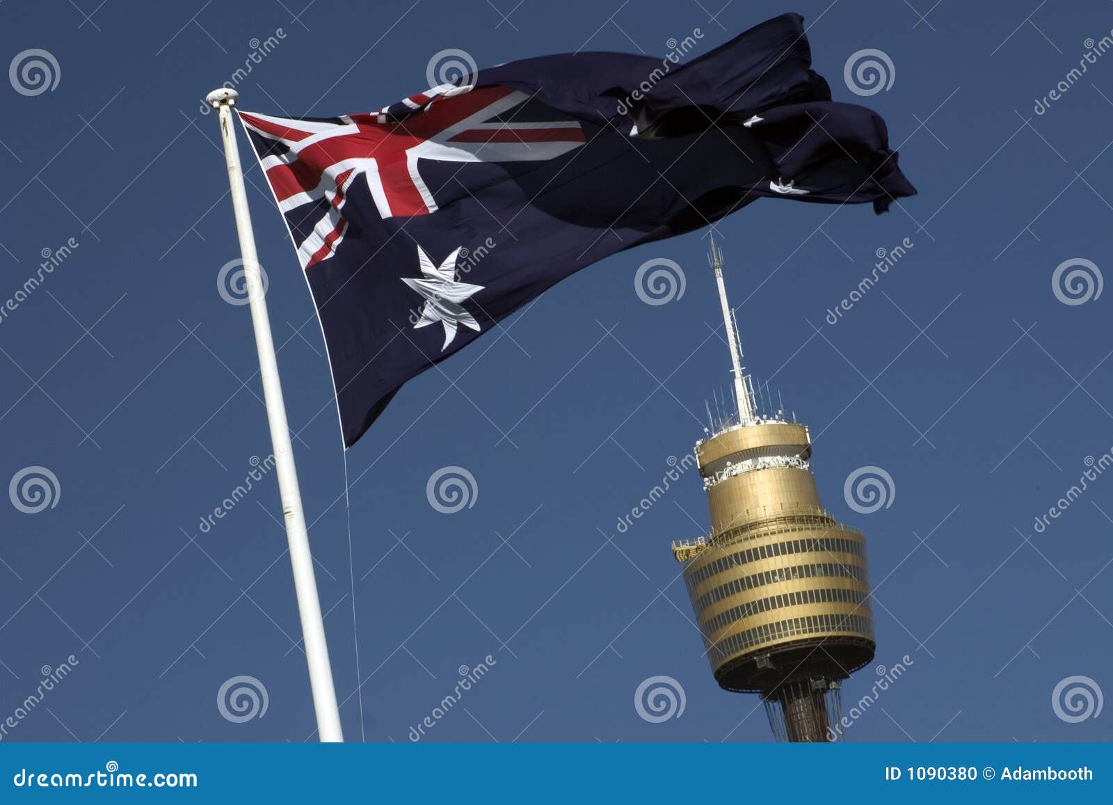 AMP Tower, Sydney stock photo. Image of holidays, blowing - 1090380