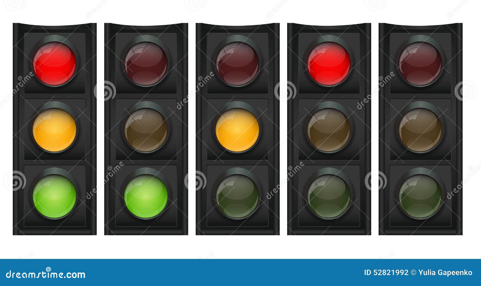 Ampel-Vektor Illustration vektor abbildung. Illustration von farben ...