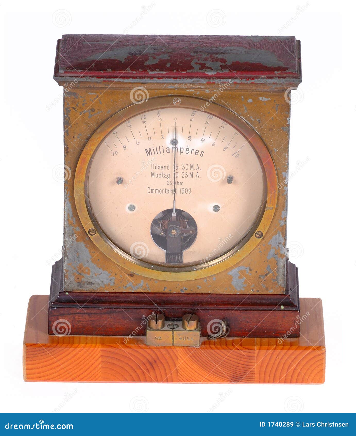 Ampere meter stock image. Image of multimeter, electric - 1740289