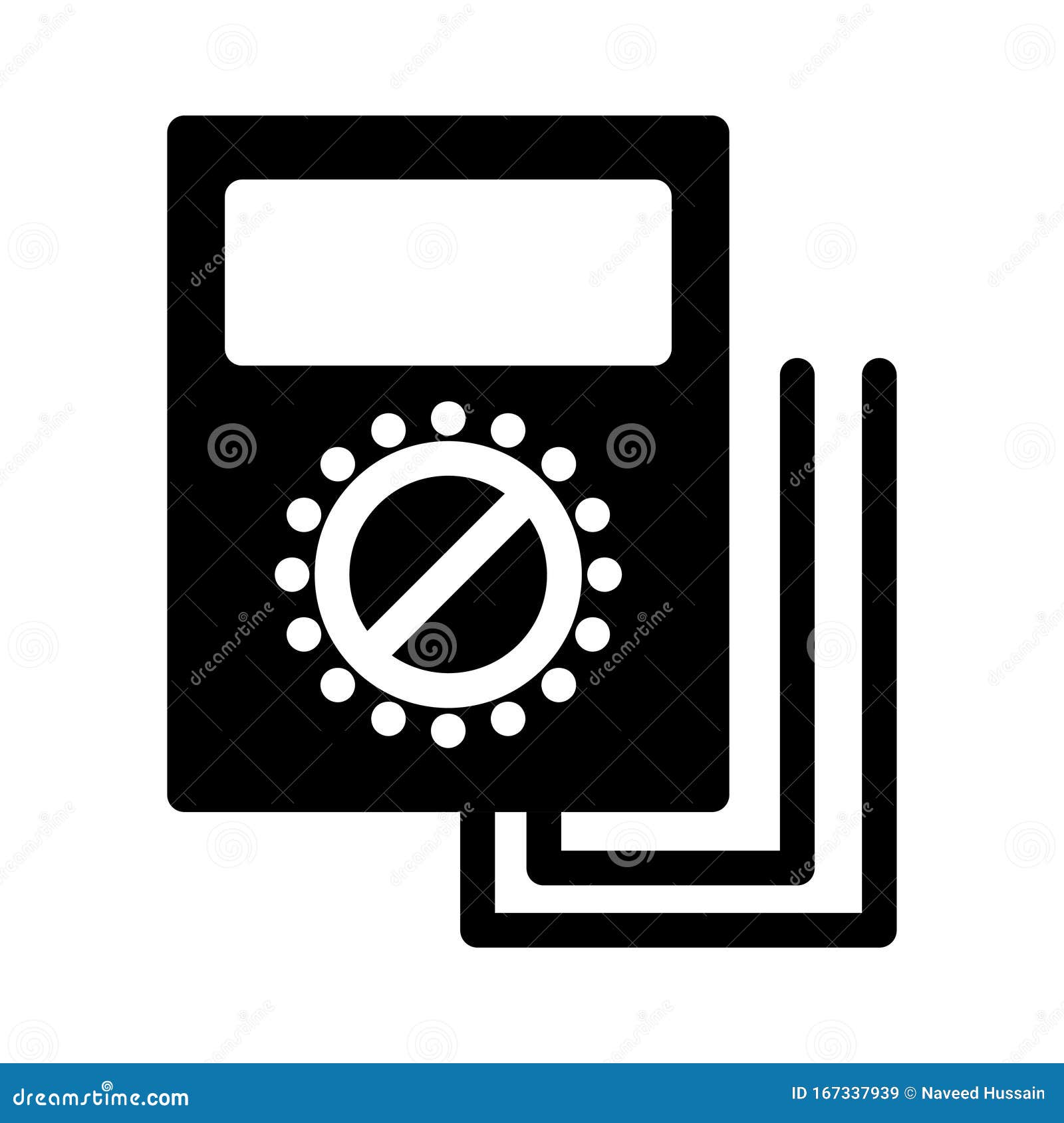 Ampere Vector Glyph Flat Icon Stock Illustration - Illustration of ...