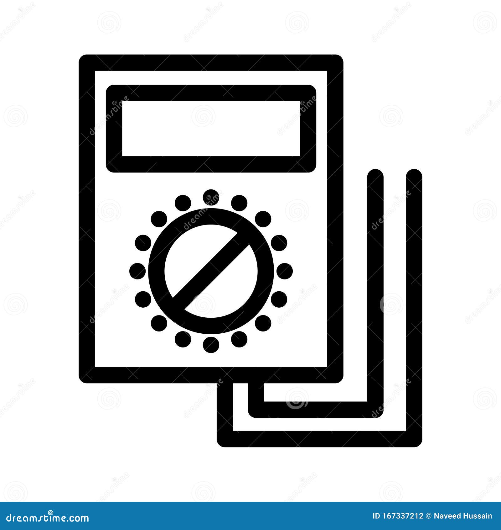 Ampere Vector Thin Line Icon Stock Illustration - Illustration of ...