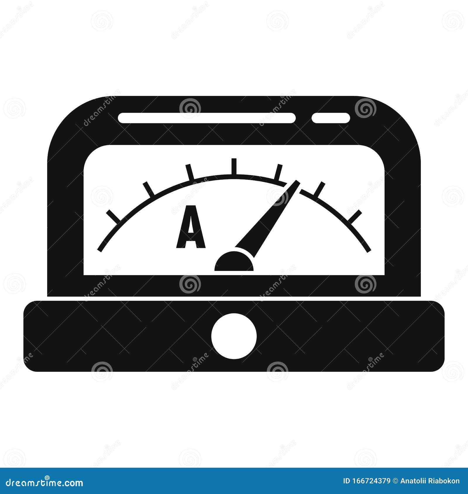 Amperemeter Icon, Simple Style Stock Vector - Illustration of ...