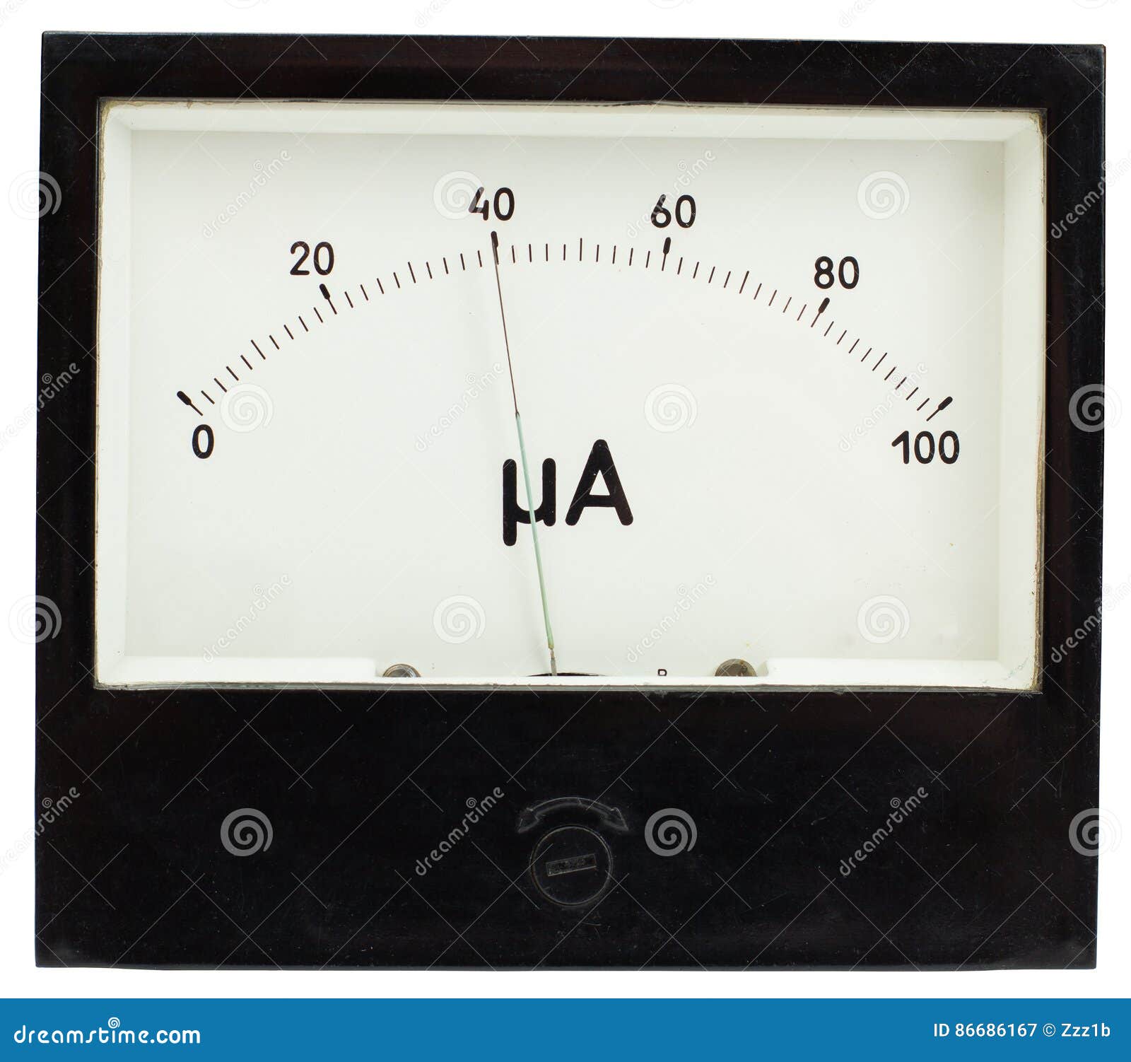 Ampermeter Isolated in White Background Stock Image - Image of ...