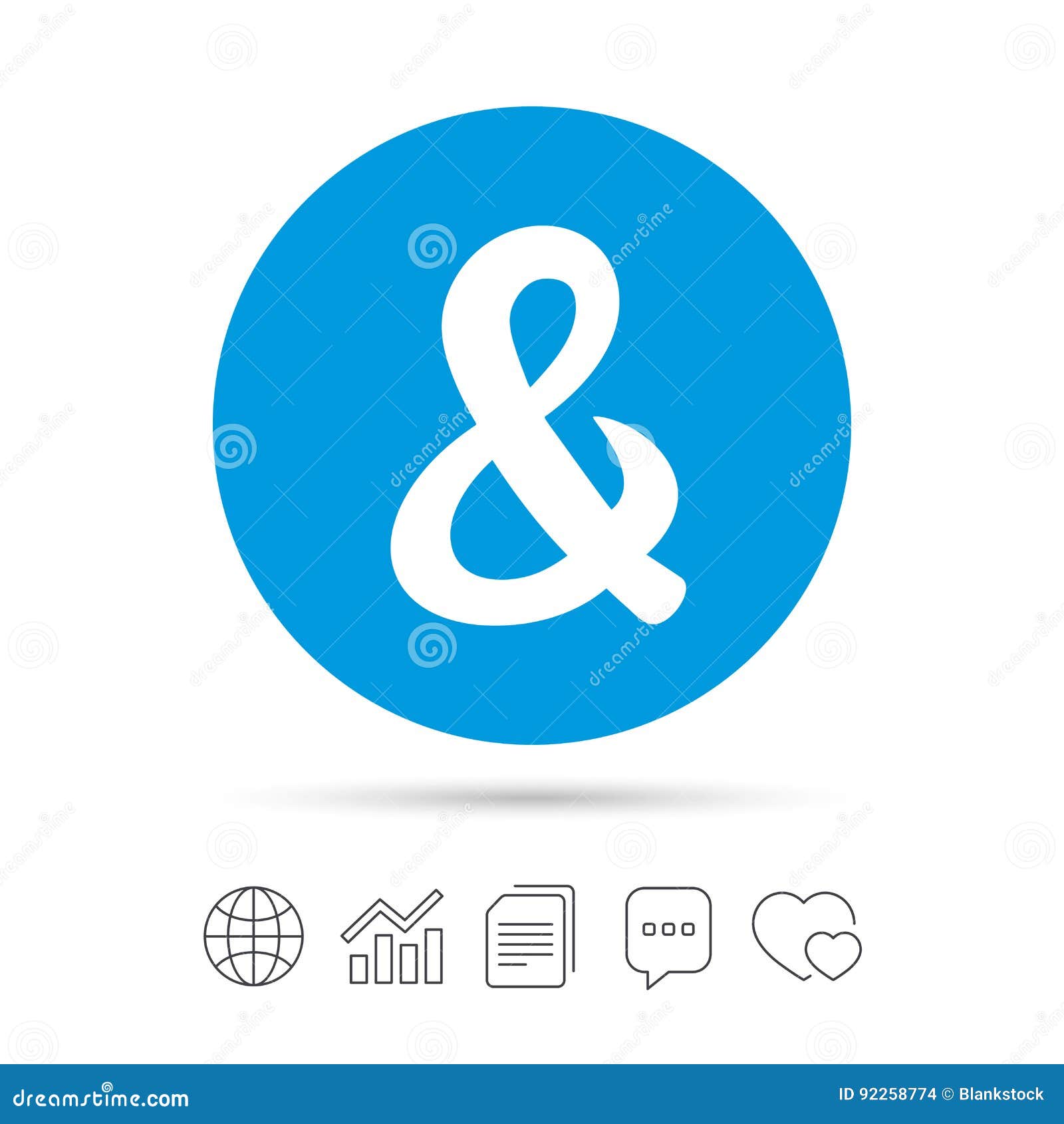 Ampersand Sign Icon. Logical Operator and. Stock Vector - Illustration ...