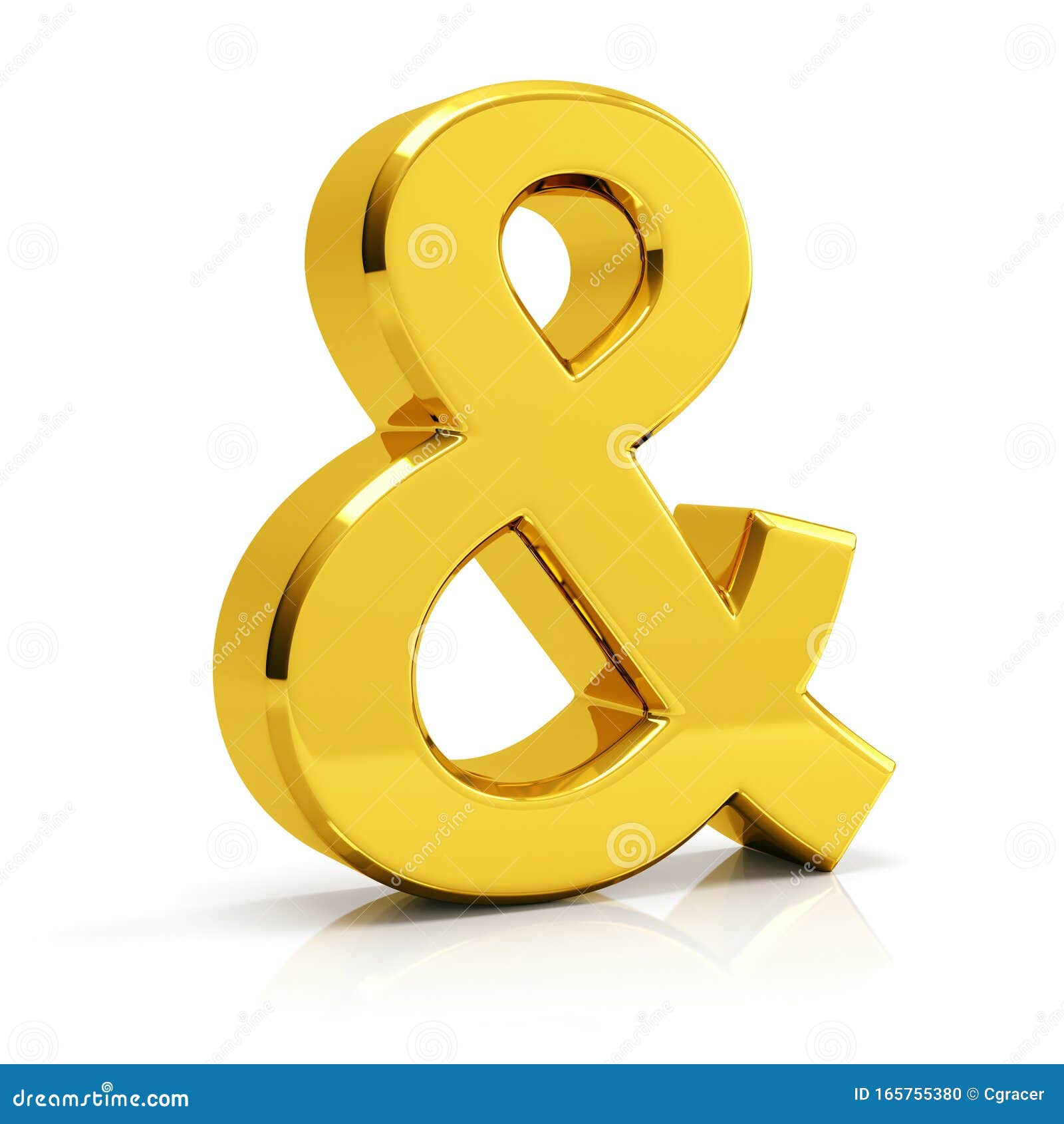 Ampersand Symbol On A Blue Background . Royalty-Free Illustration ...