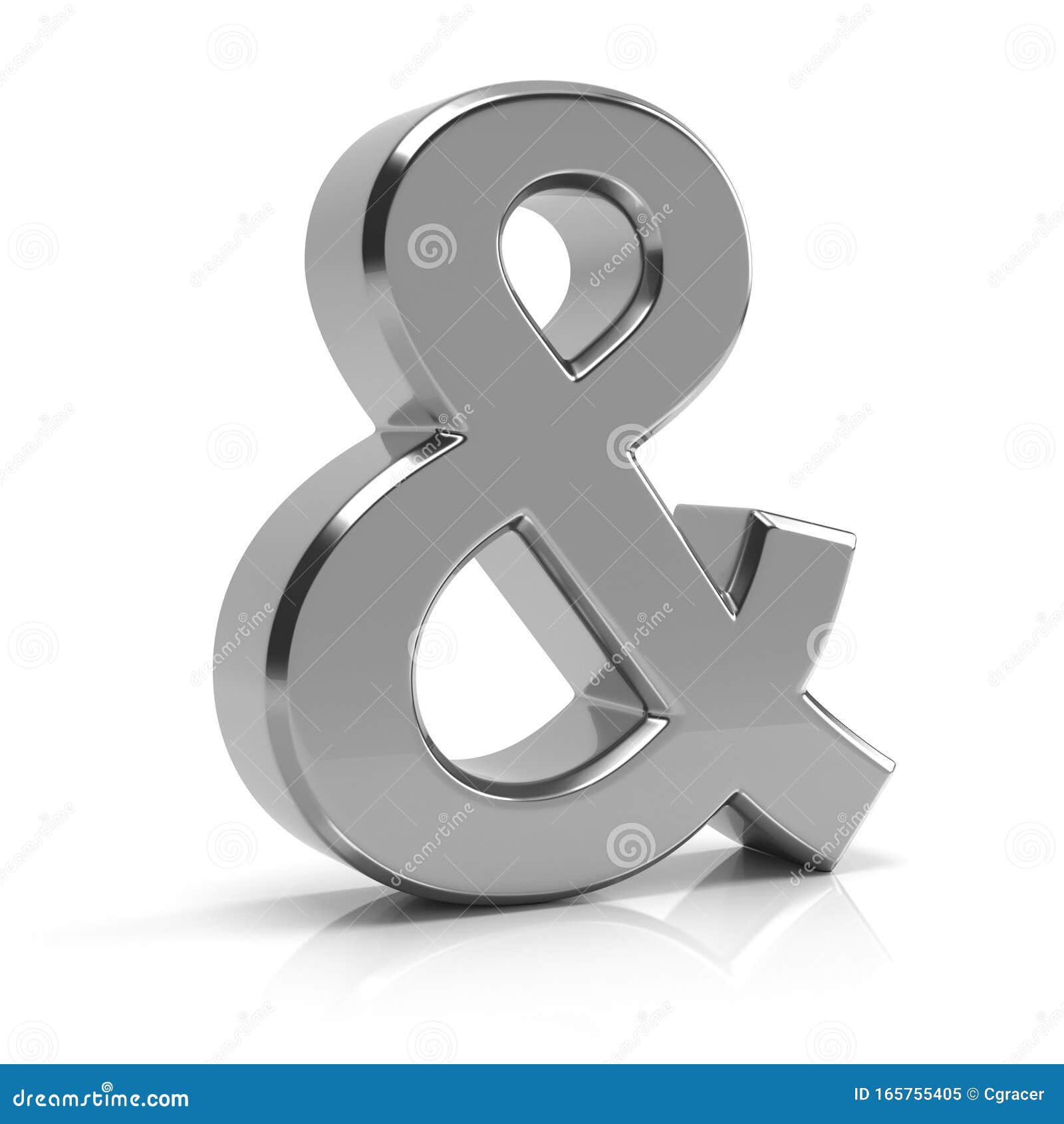 Ampersand Symbol 3d Render. Stock Illustration - Illustration of ...