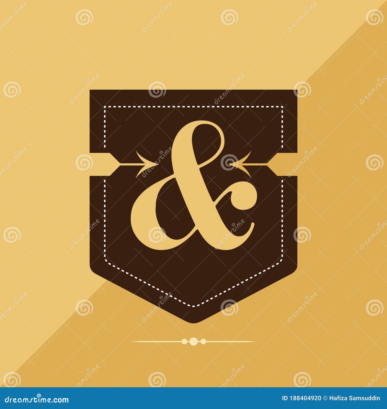 Vintage Ampersand Symbol With Retro Effect And Texture Vector ...