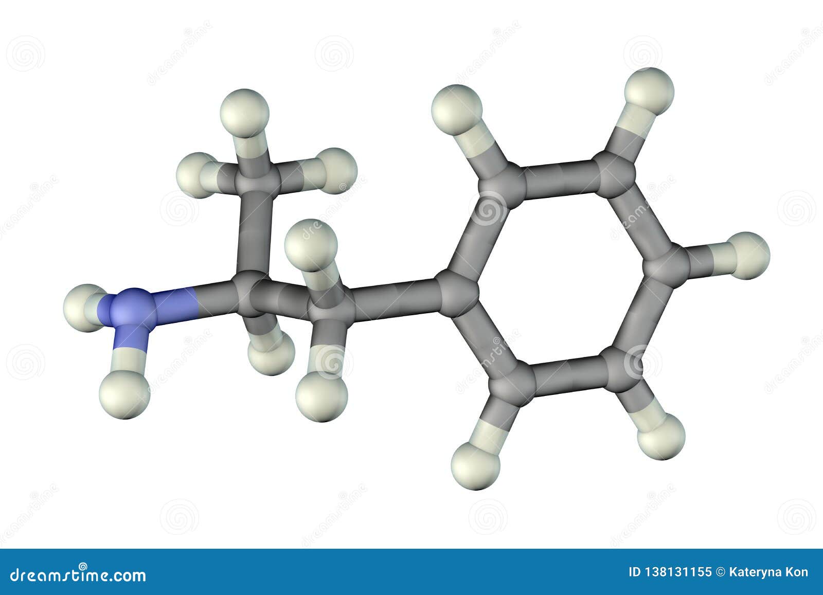 Amphetamine Molecule, a Powerful Stimulant of Central Nervous System ...