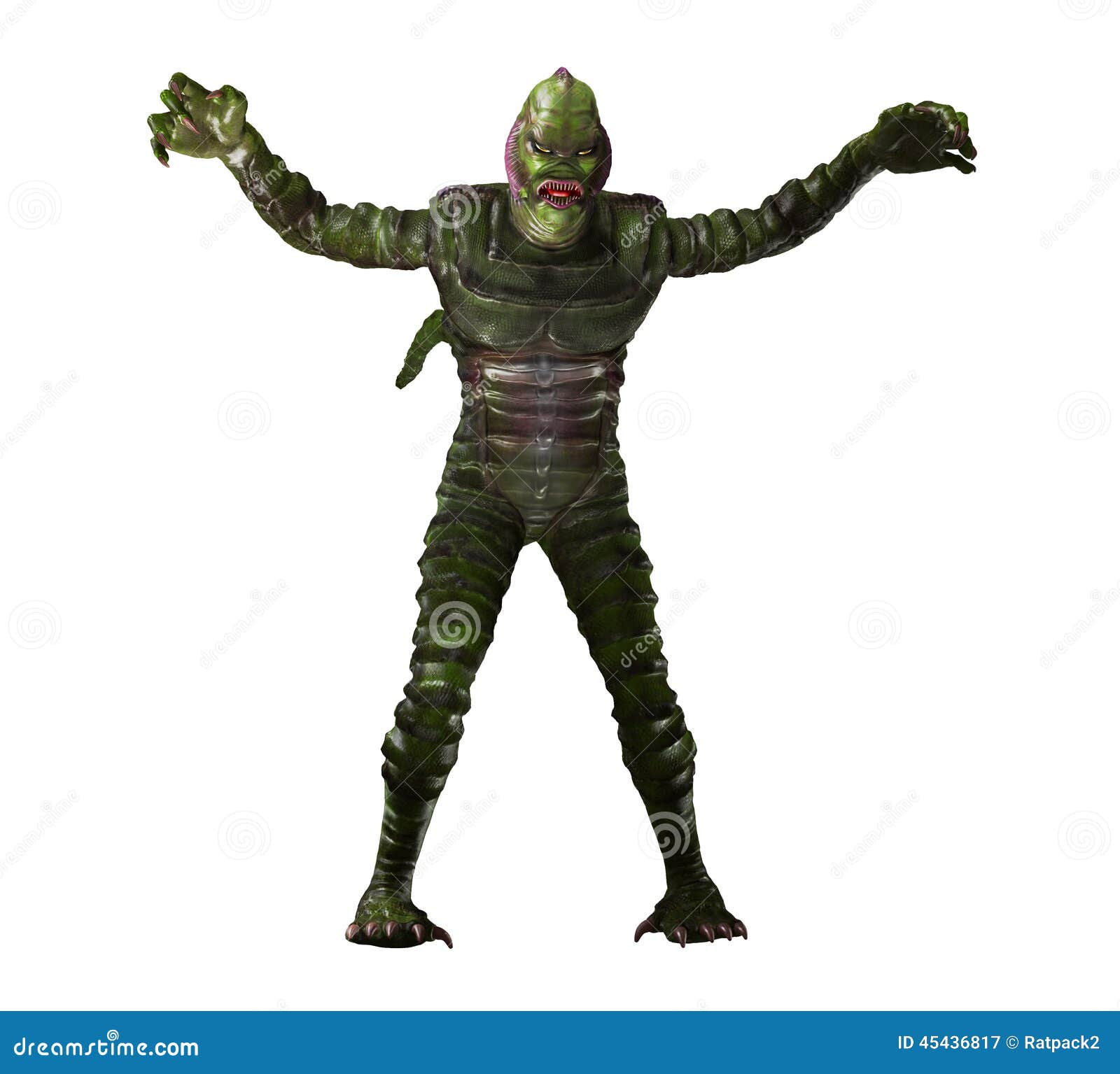 Amphibian Monster stock illustration. Illustration of fantasy - 45436817