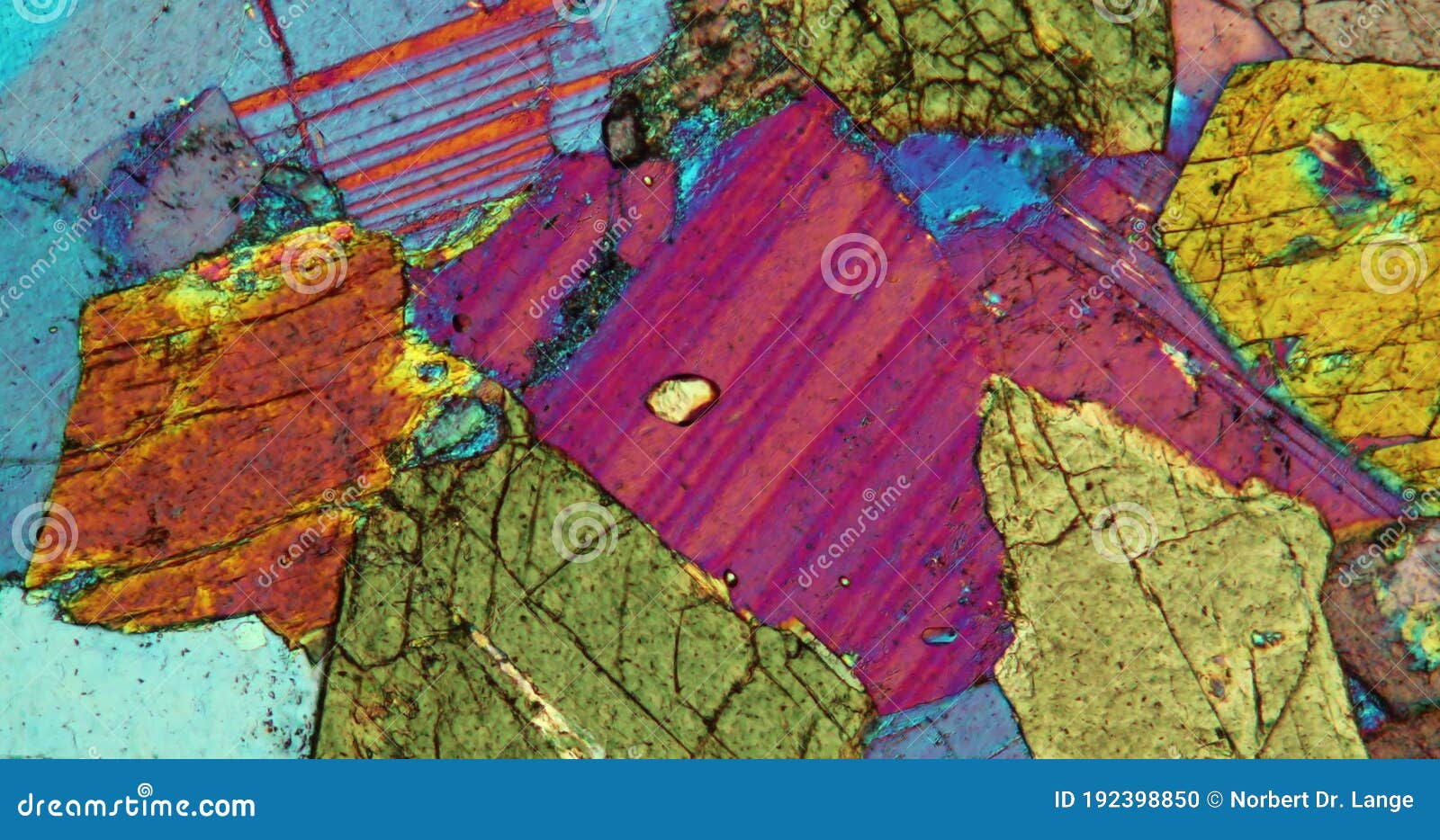 Amphibolite Rock Section Under the Microscope Stock Footage - Video of ...