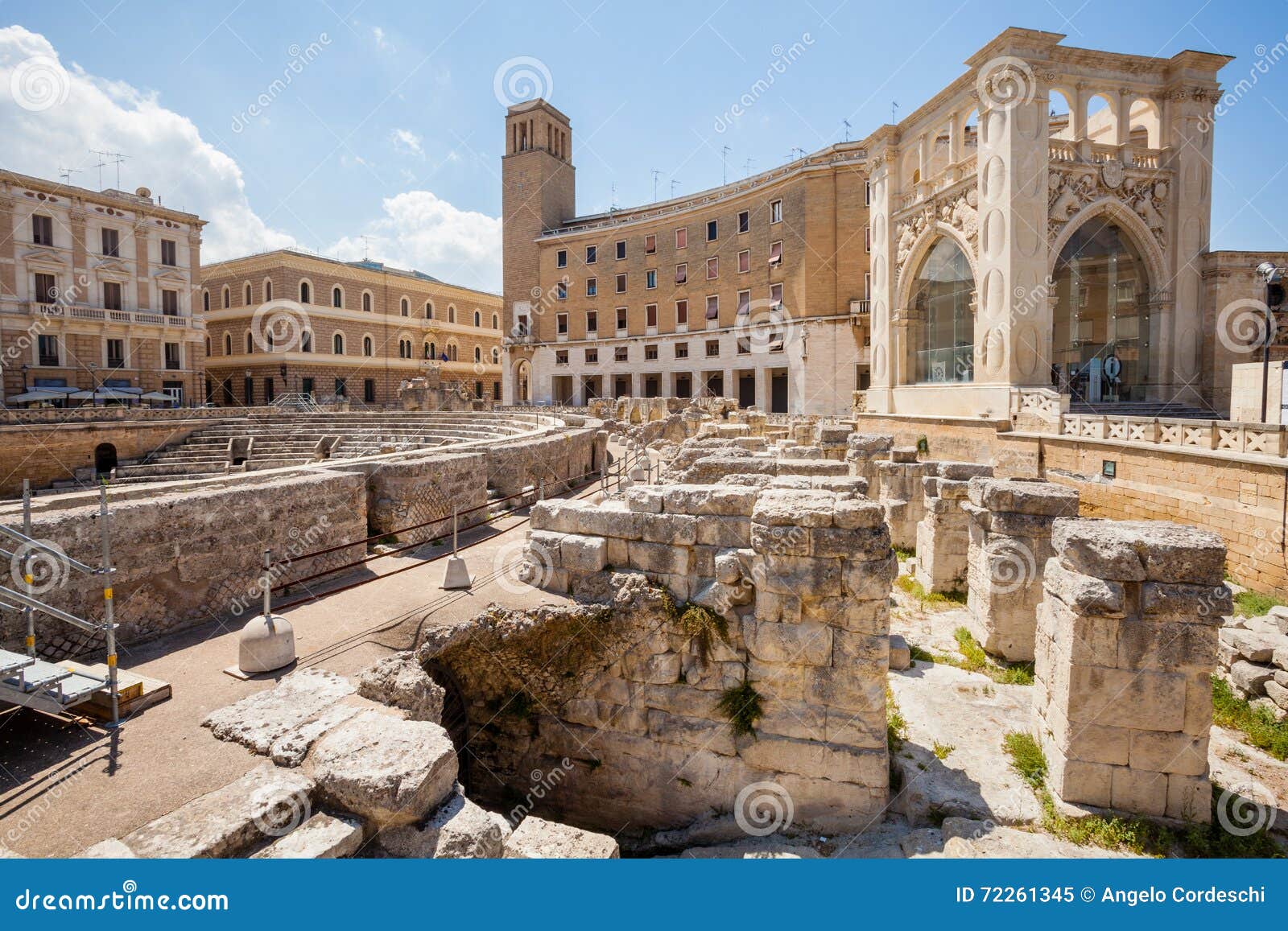 Amphithéâtre Romain De Lecce, Italie Image stock - Image du patrimoine ...