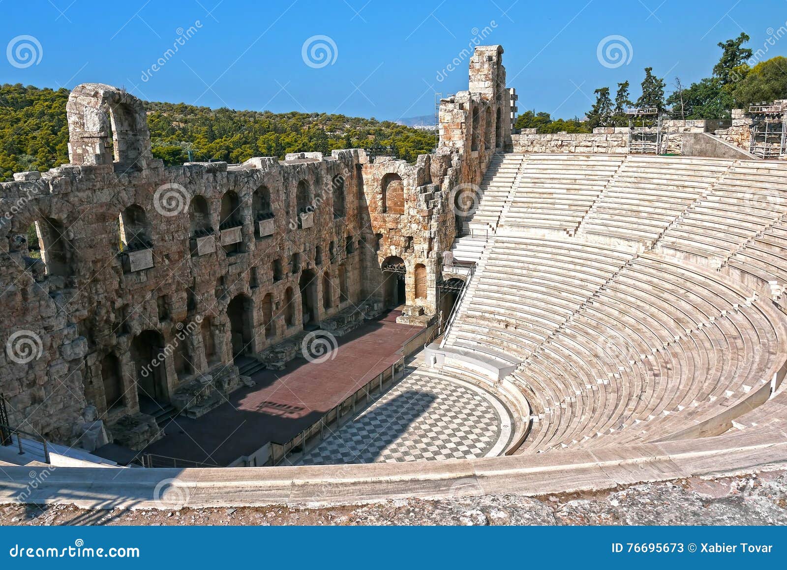 Amphitheater Acropolis, Athens. GREECE Stock Image - Image of greek ...