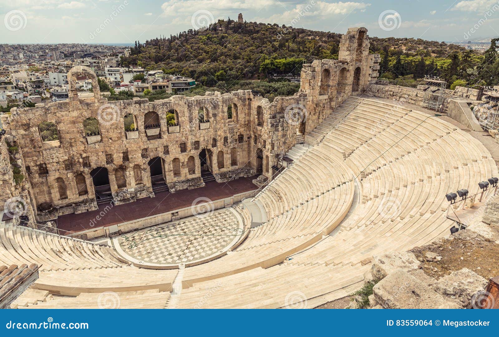 Amphitheater in Acropolis, Athens Greece Stock Photo - Image of athens ...