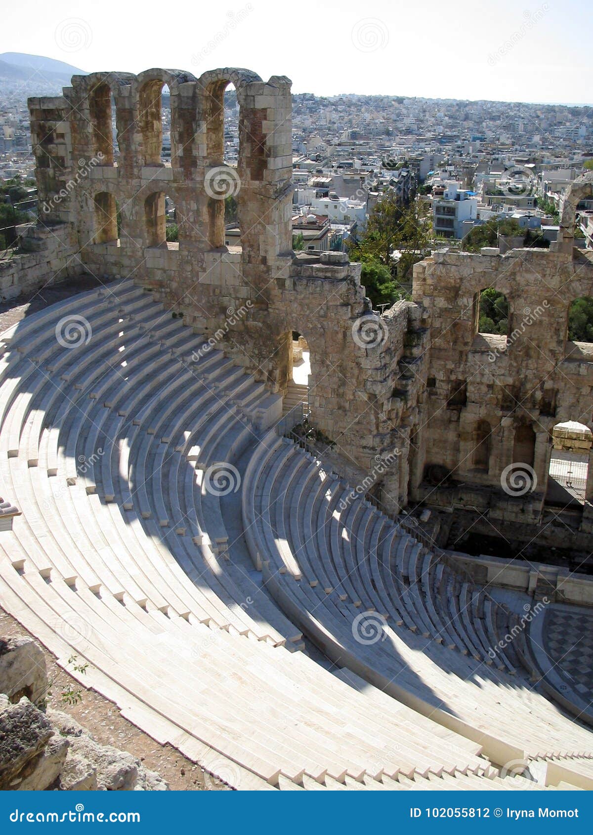 Amphitheater in Athens stock photo. Image of travel - 102055812