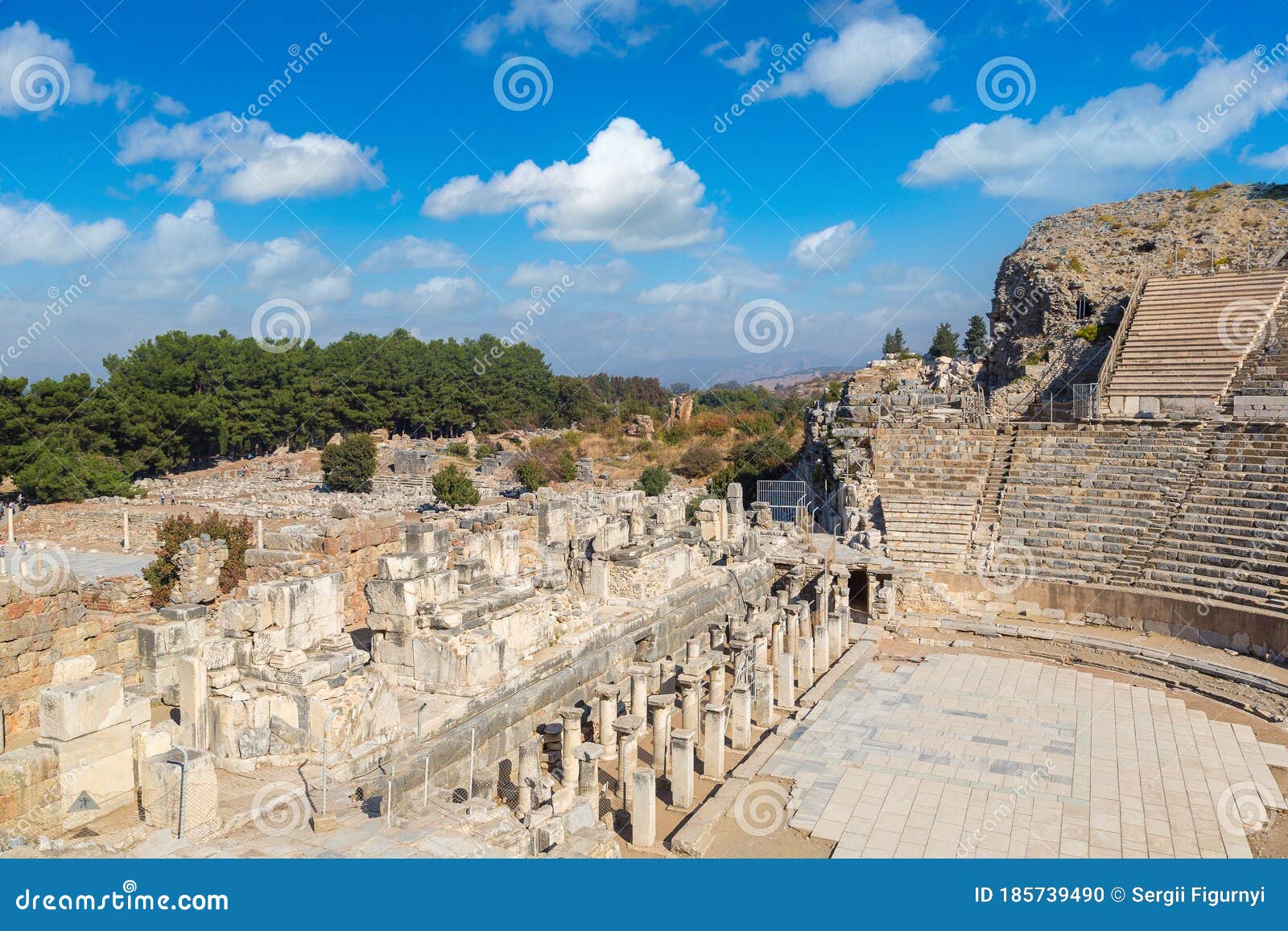 Amphitheater Coliseum In Ephesus Efes Turkey Royalty-Free Stock Image ... Amphitheater Coliseum In Ephesus Efes Turkey Royalty-Free Stock Image ...
