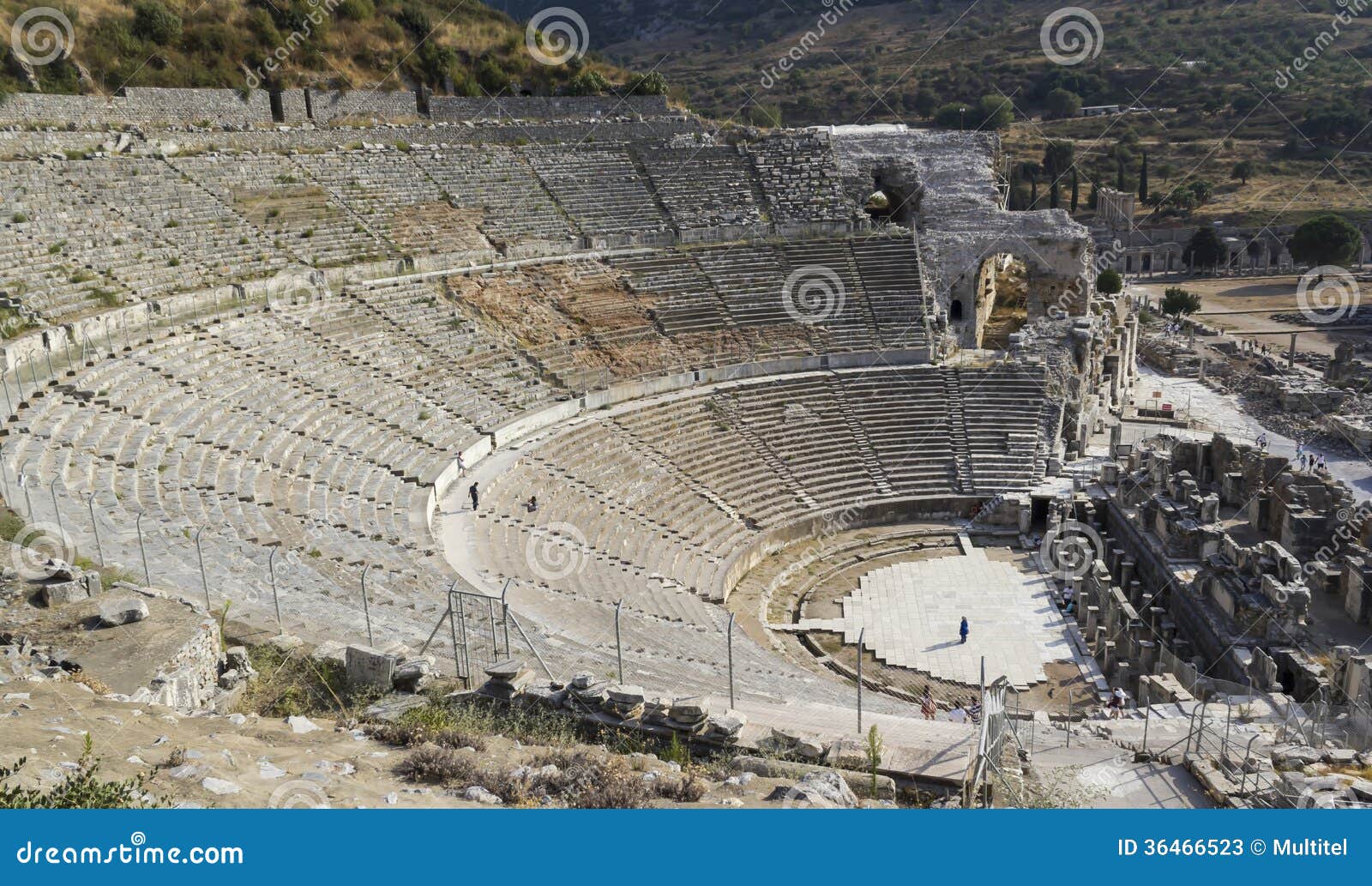Amphitheater (Coliseum) in Ephesus (Efes) Stock Image - Image of famous ...