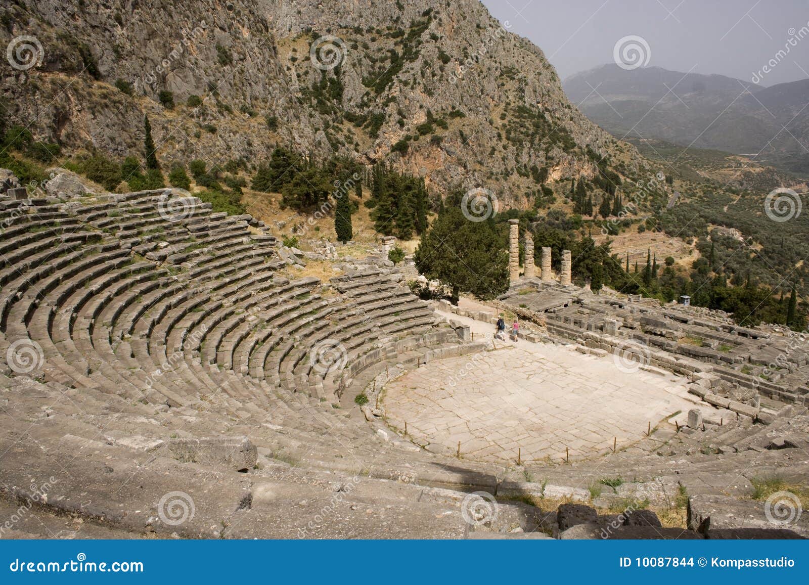 Amphitheater in Delphi stock photo. Image of theater - 10087844