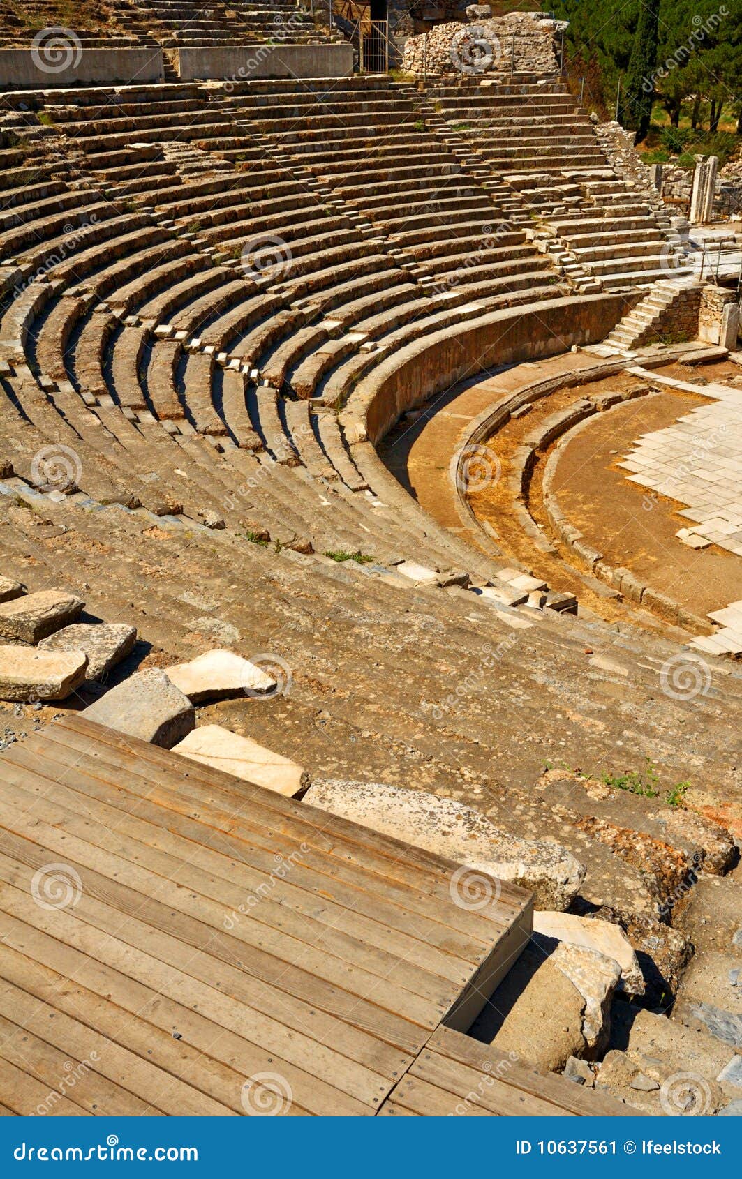 Amphitheater of Ephesus stock image. Image of emperor - 10637561