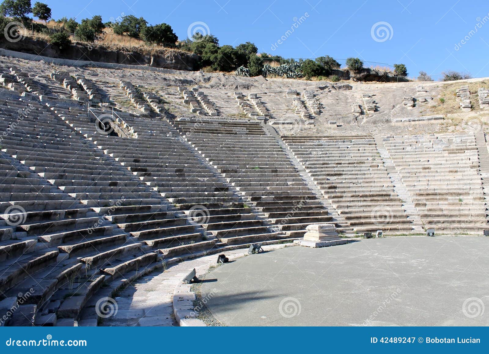 Amphitheater of Halicarnassus Editorial Photography - Image of blue ...