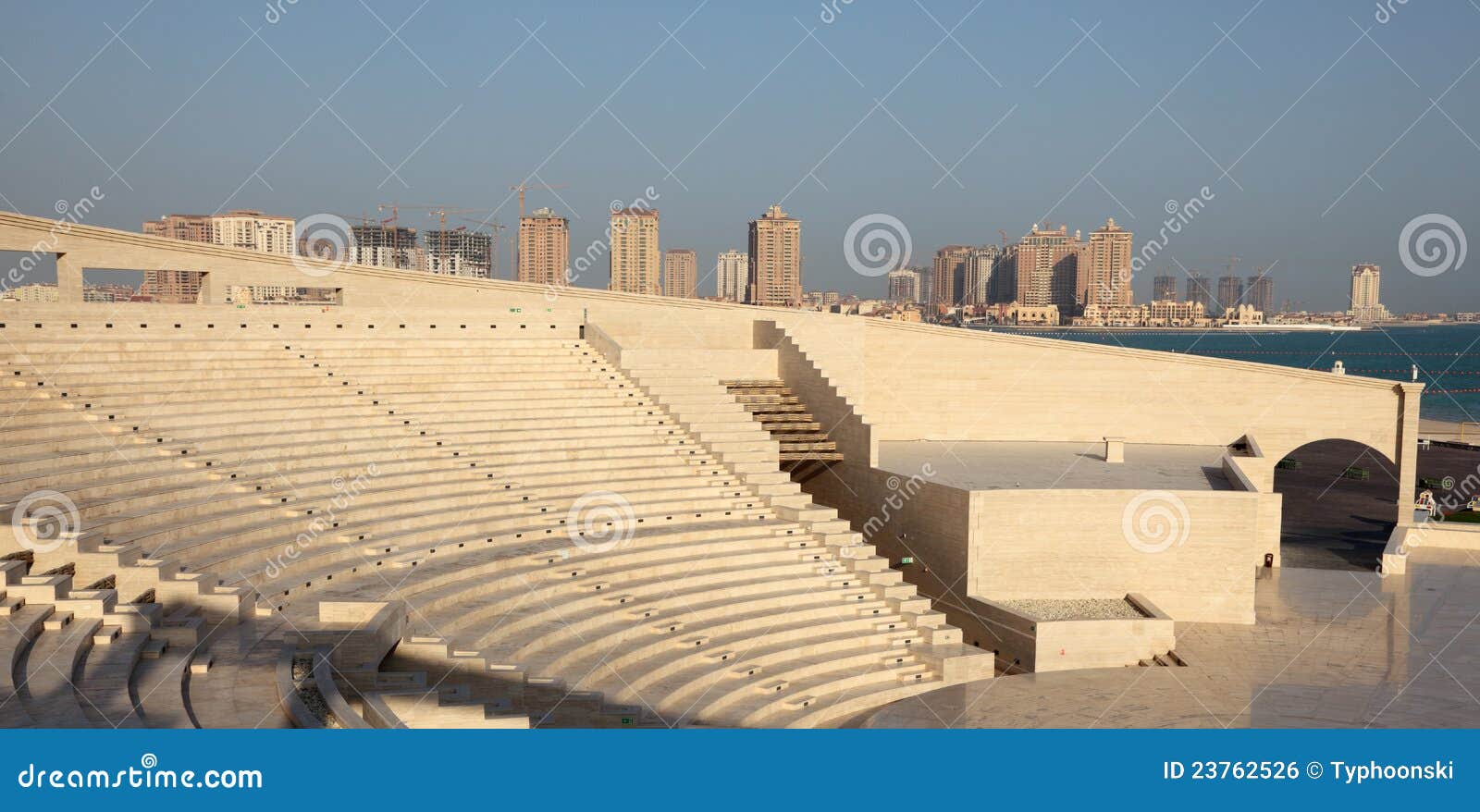 Amphitheater in Katara Kulturell, Doha Stockfoto - Bild von perle, doha ...