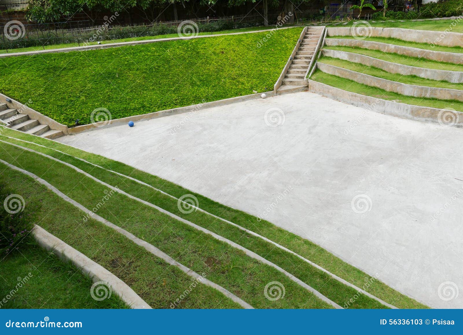 Amphitheater and Outdoor Stage Stock Image - Image of open, concrete ...