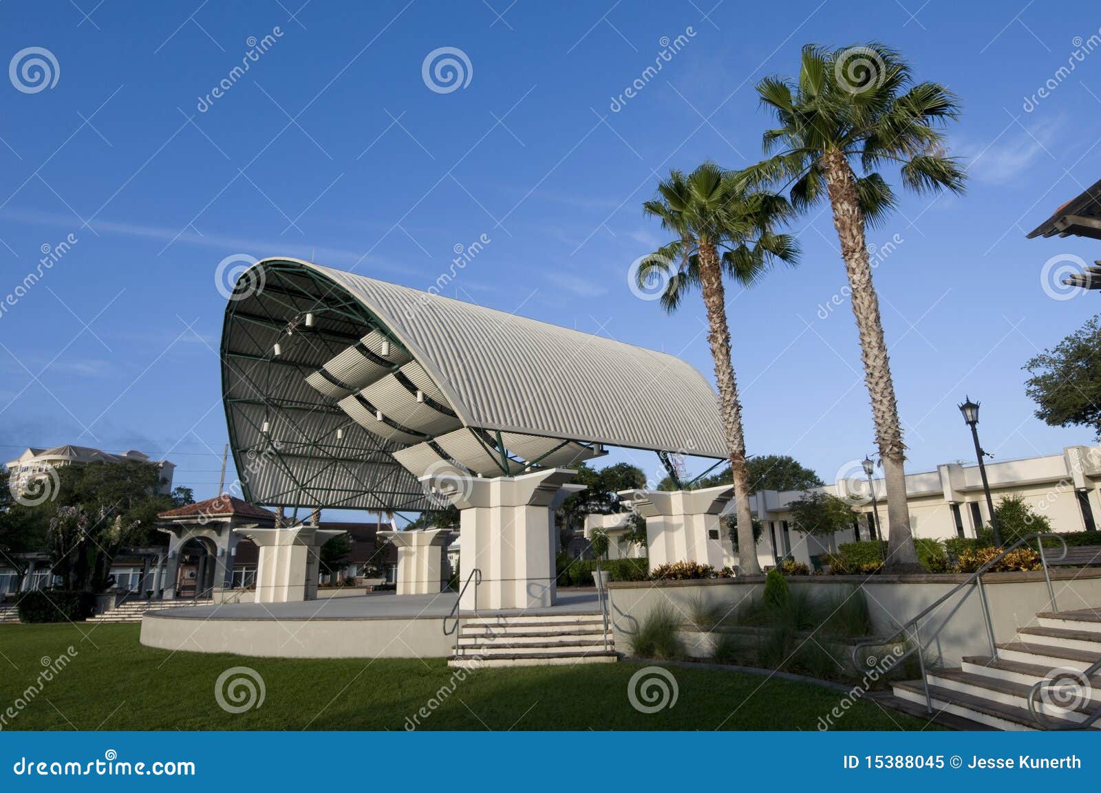 Amphitheater at Park in Florida Stock Image - Image of outside ...