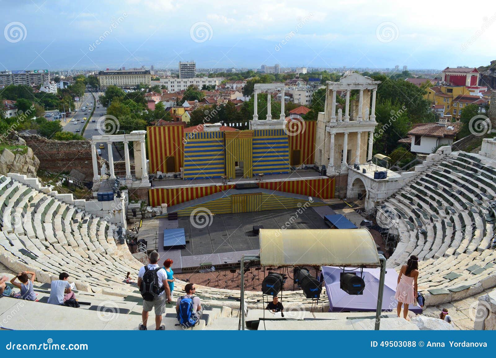 Amphitheater Plovdiv, Bulgaria Fotografia Stock Editoriale - Immagine ...