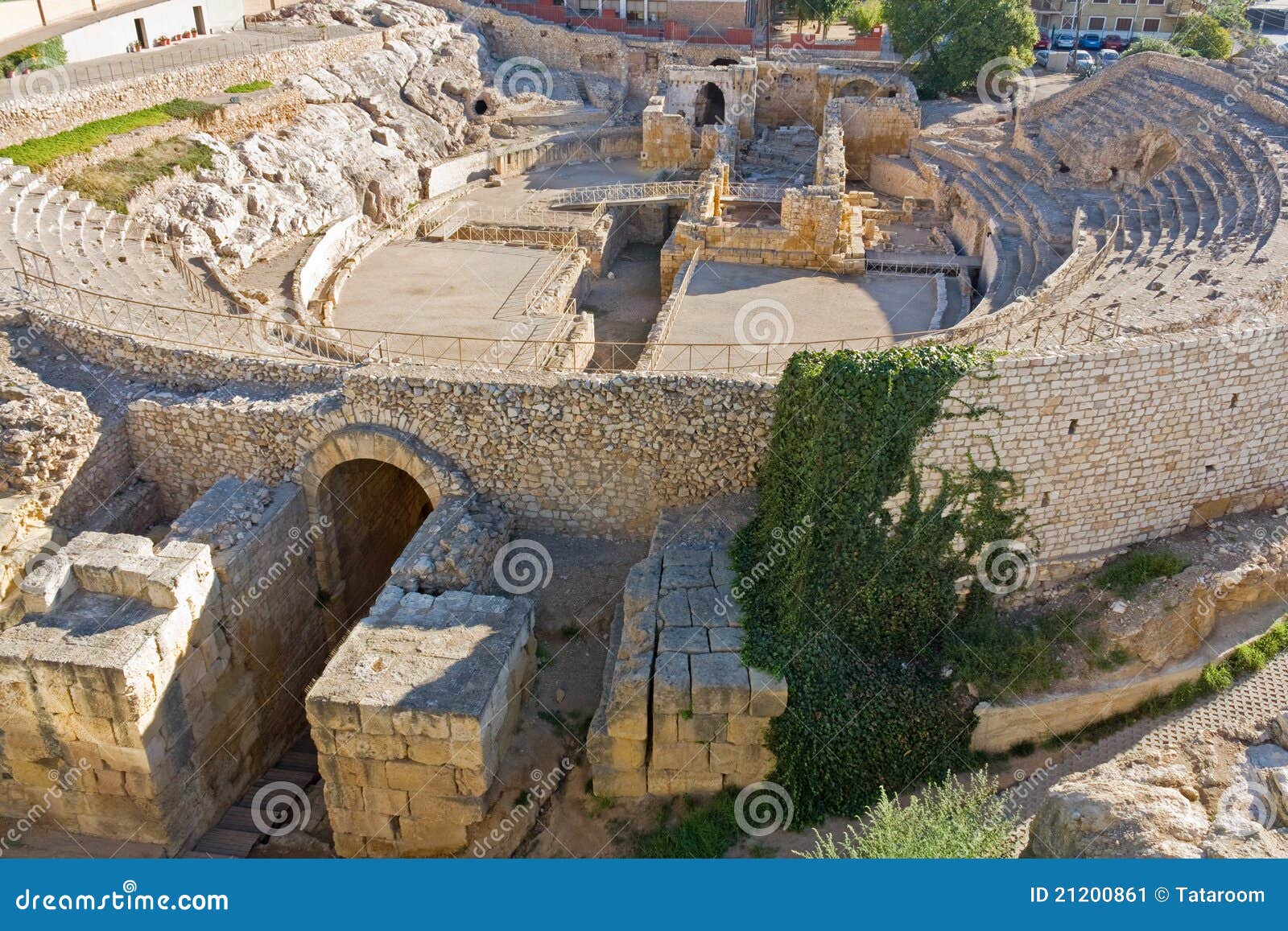 The Roman Amphitheater in Tarragona, Spain Stock Image - Image of ...