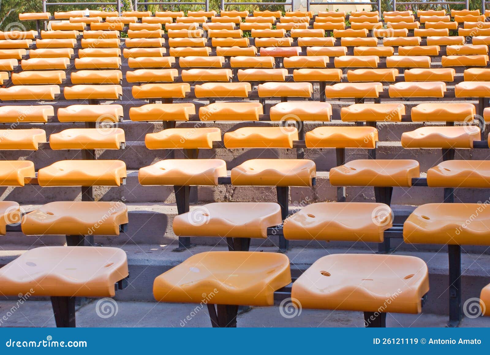 Amphitheater seats stock image. Image of bleachers, stage - 26121119