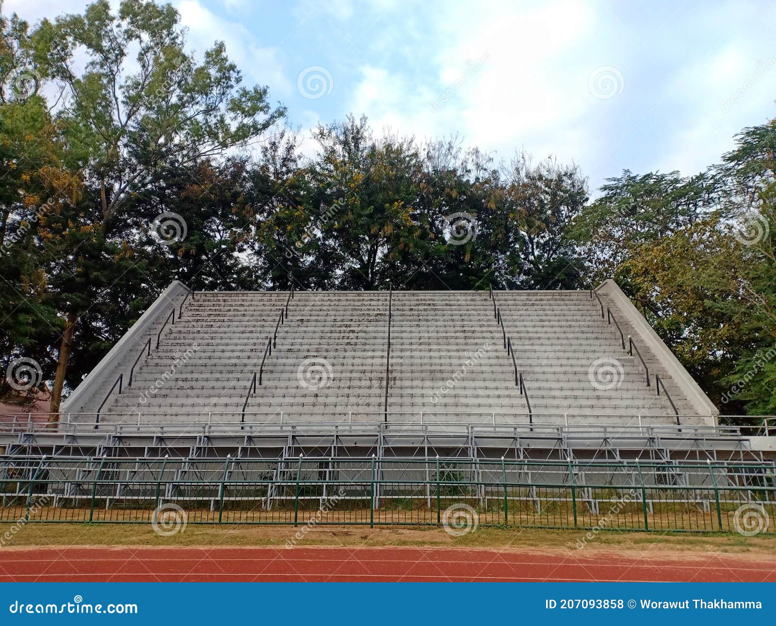 An Amphitheater Surrounded by Trees Stock Photo - Image of surrounded ...
