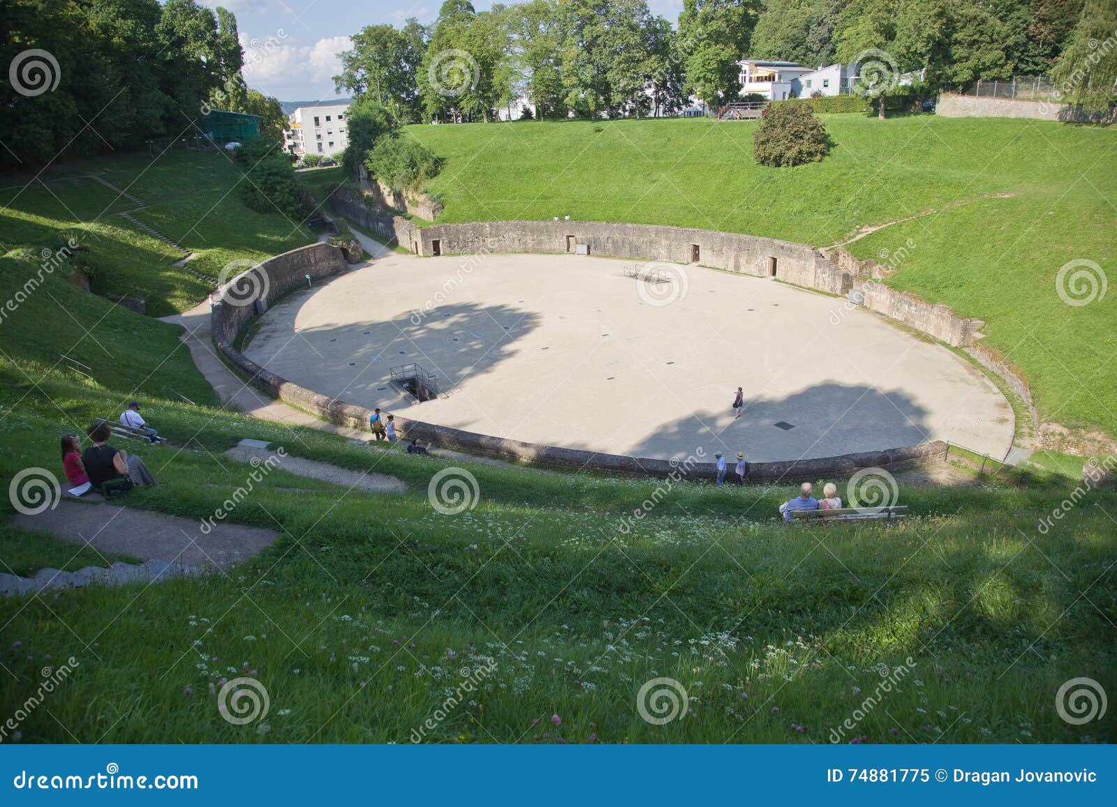 Amphitheater in Trier, Germany Editorial Image - Image of monuments ...