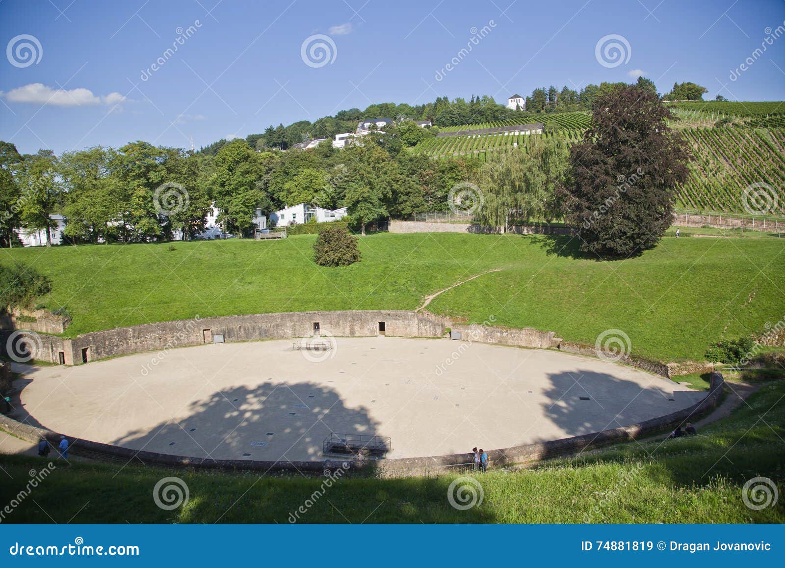 Amphitheater in Trier, Germany Editorial Stock Image - Image of ...