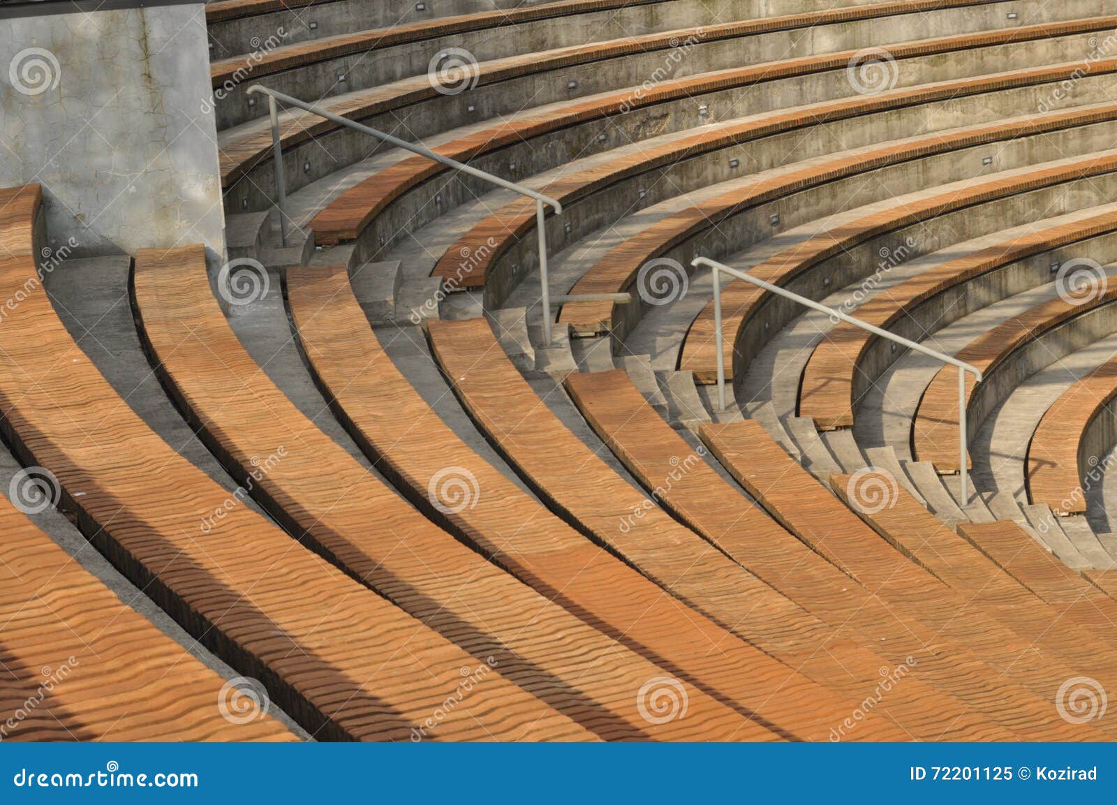 Amphitheater. Wooden Benches Set Royalty-Free Stock Image ...