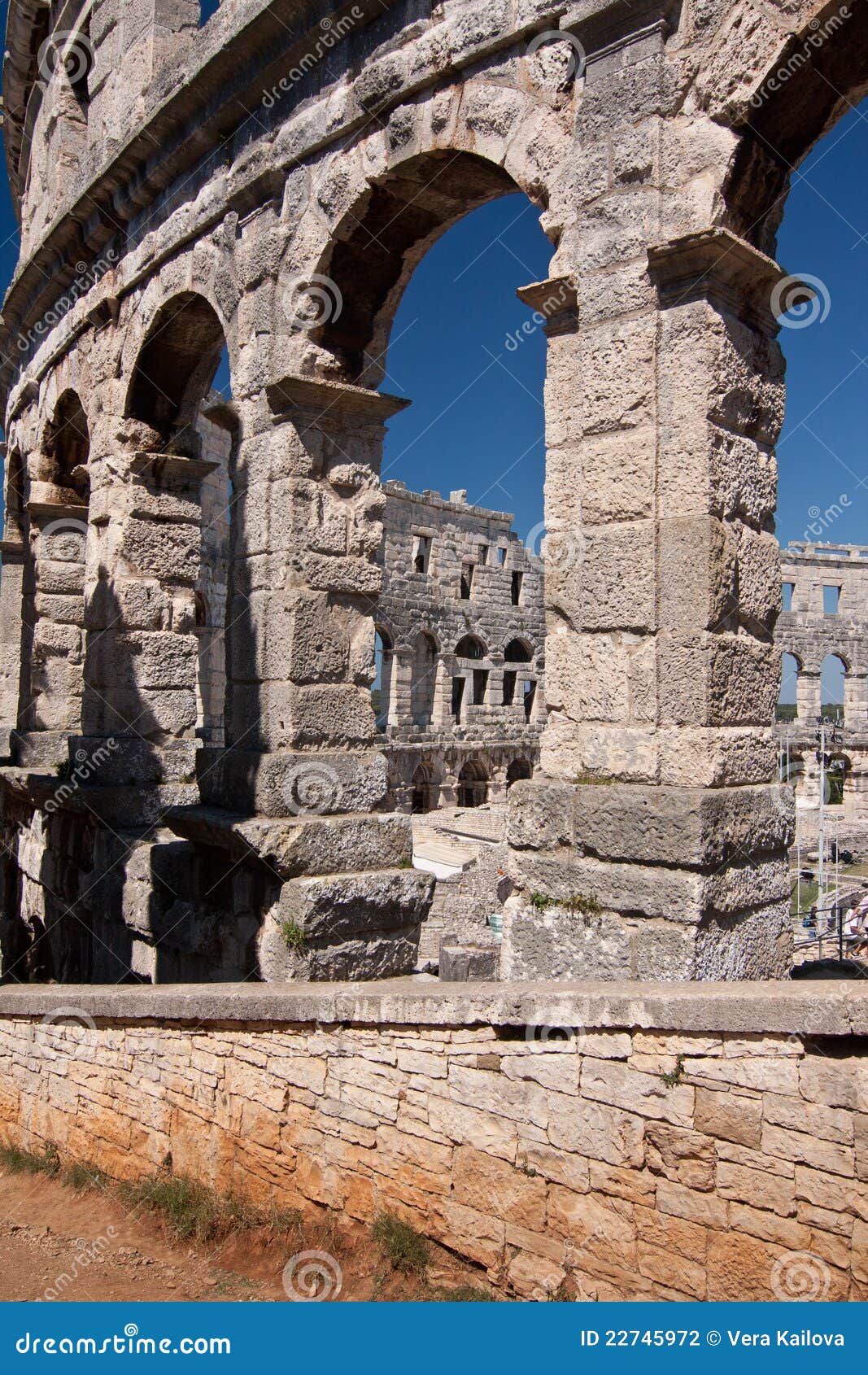 The amphitheatre stock photo. Image of historical, arena - 22745972