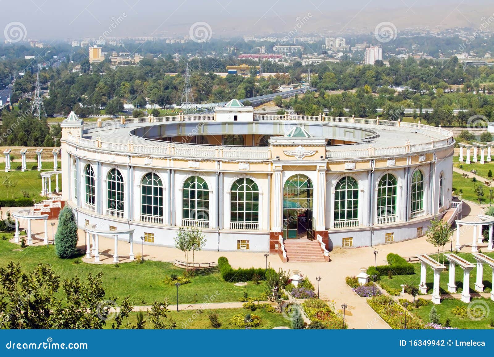 Amphitheatre Building Aerial View Stock Photo - Image of amphitheatre ...