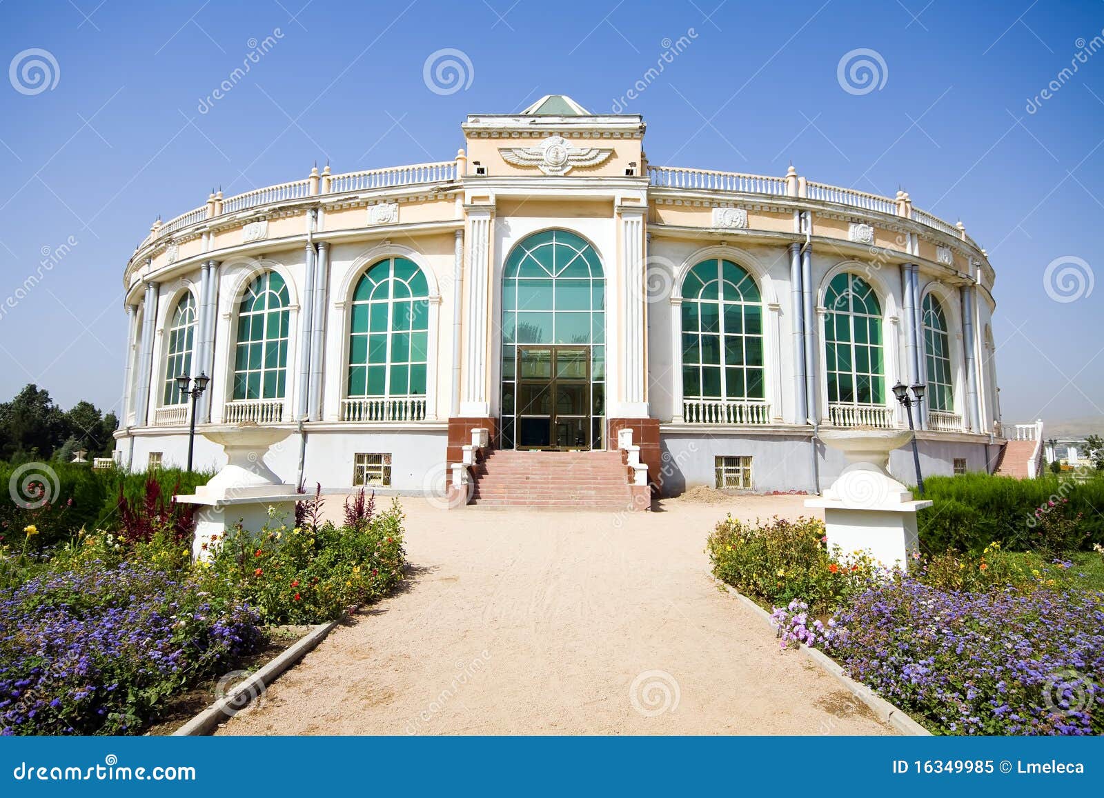 Amphitheatre Building Front View Stock Image - Image of green ...
