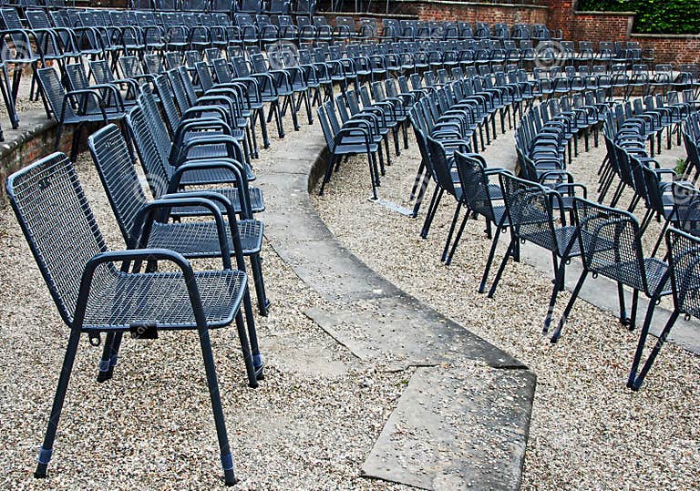 Amphitheatre with chairs stock photo. Image of amphitheater - 13297378