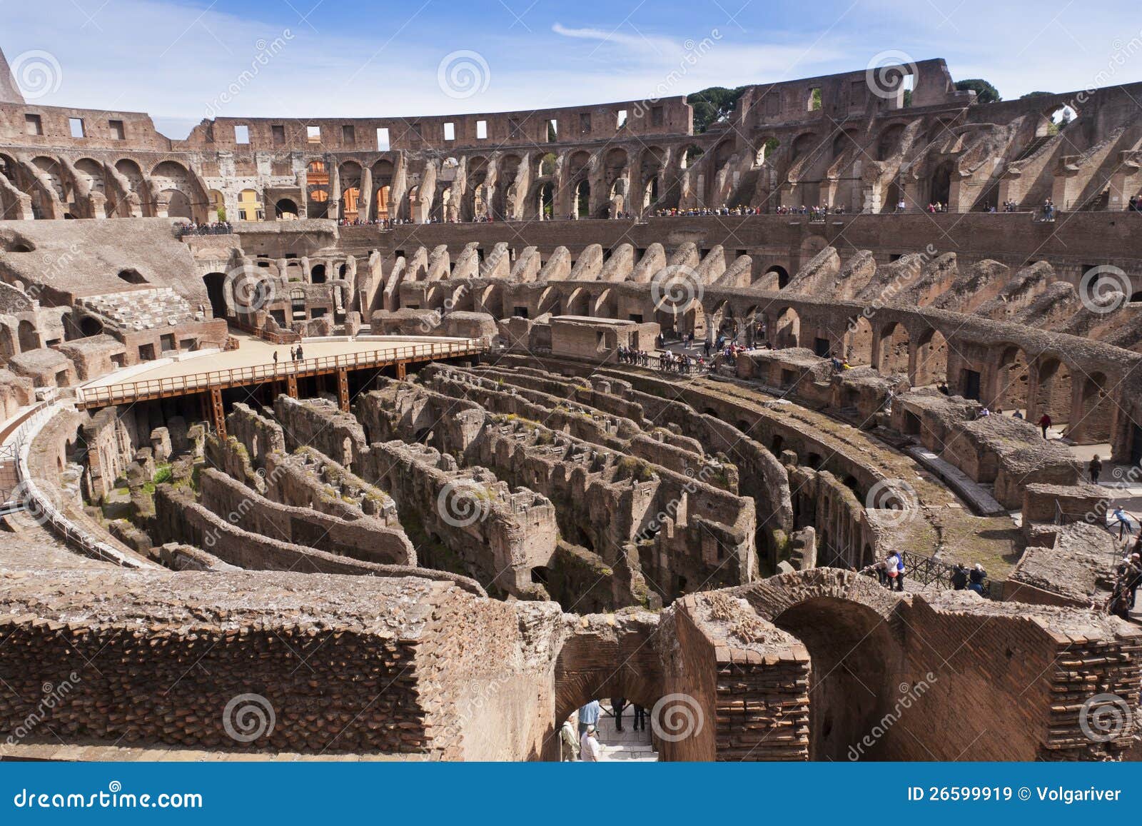 Amphitheatre of the Coliseum in Rome, Italy Stock Image - Image of ...