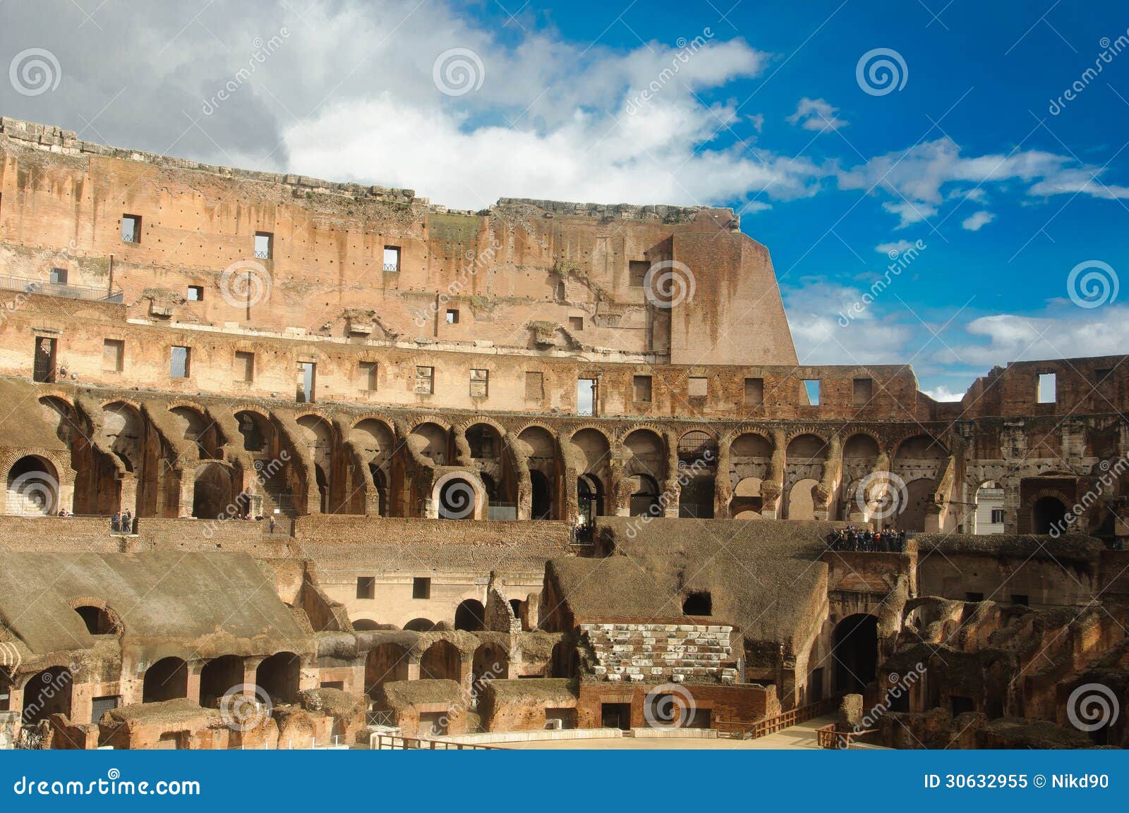 Amphitheatre of the Colosseum or Coliseum Stock Image - Image of ...