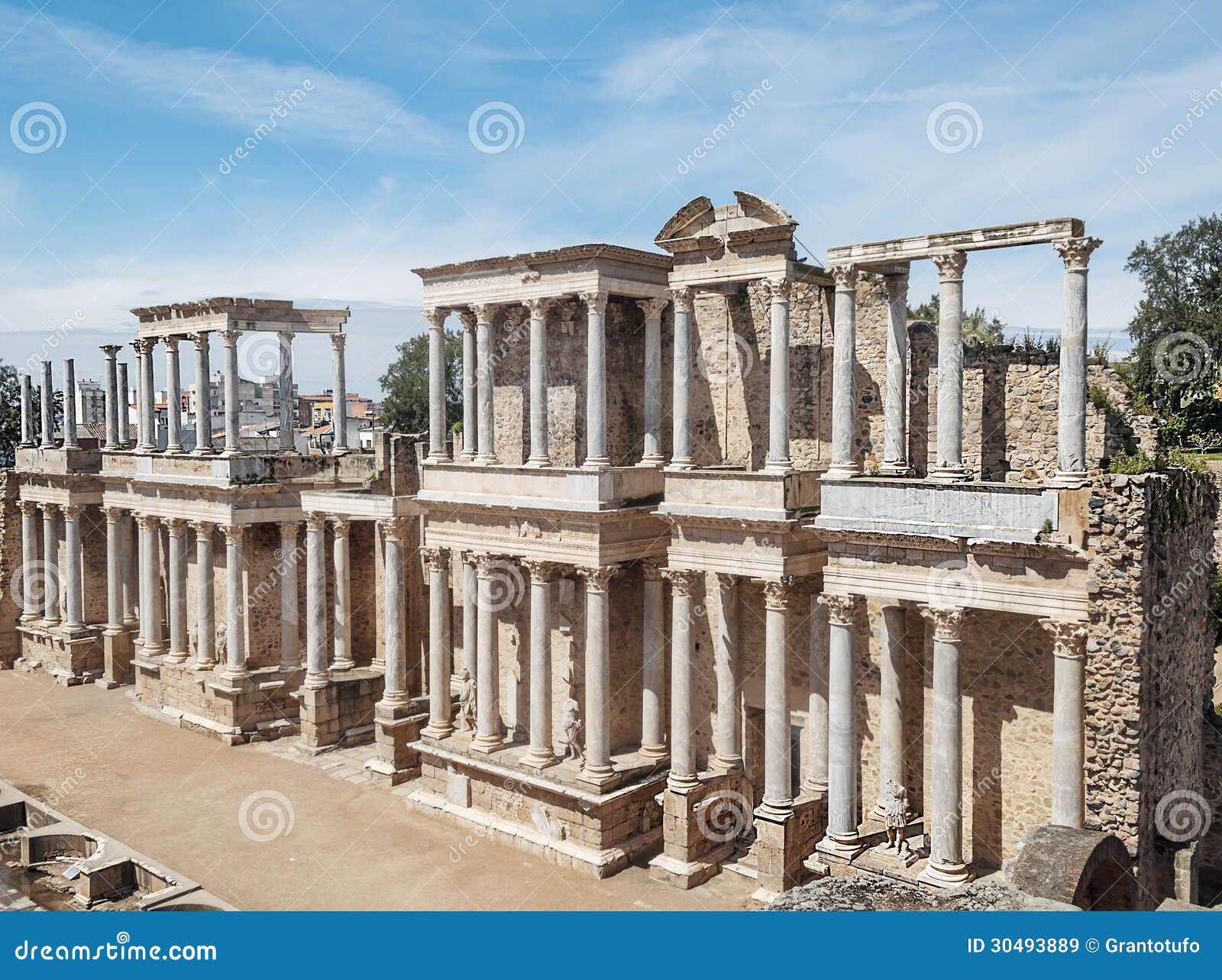 Amphitheatre De Emerita Augusta Imagen de archivo - Imagen de exterior ...