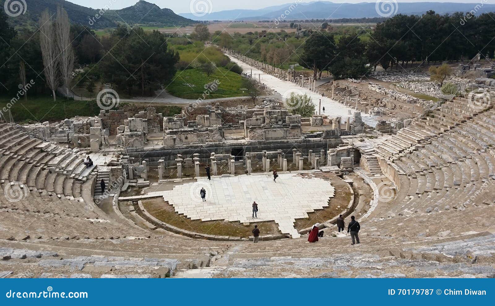 The Amphitheatre at Ephasus Turkey Stock Image - Image of ruins ...