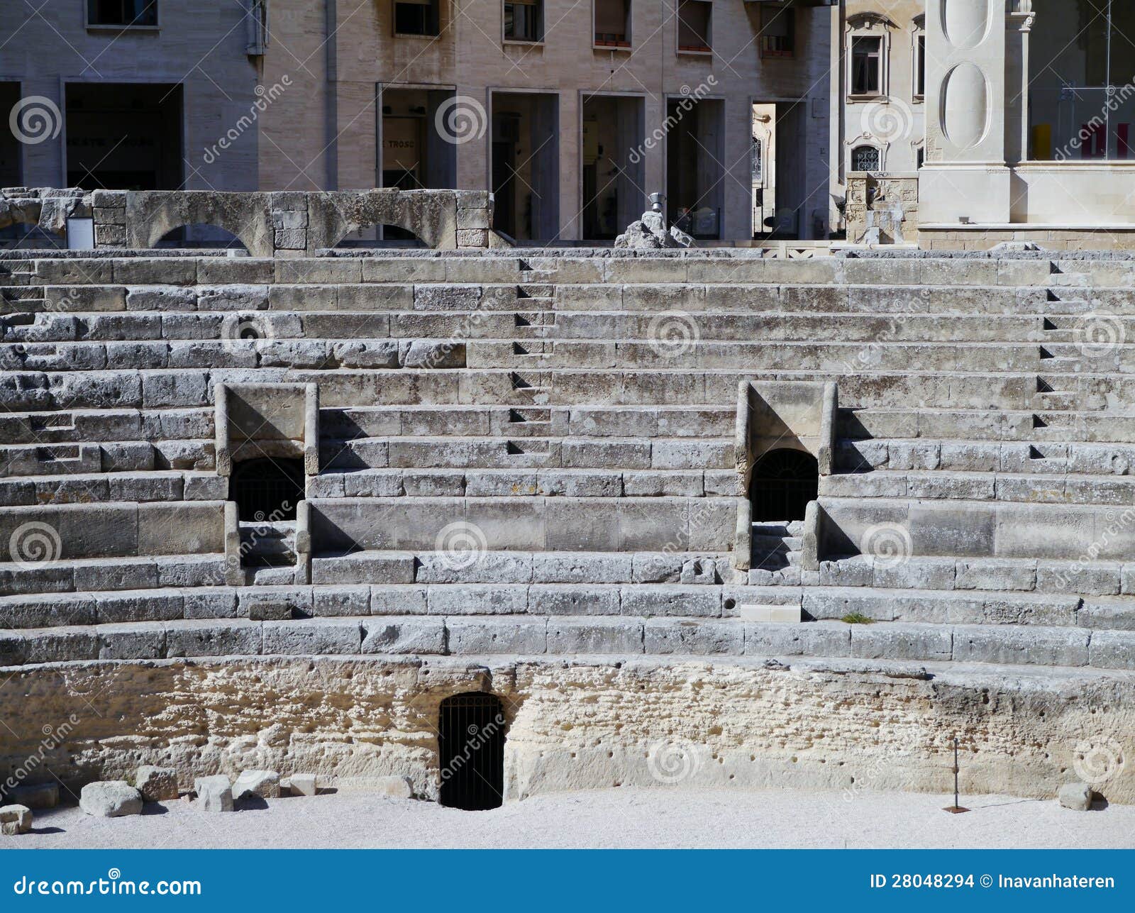 Amphitheatre in Lecce stock photo. Image of ancient, italian - 28048294
