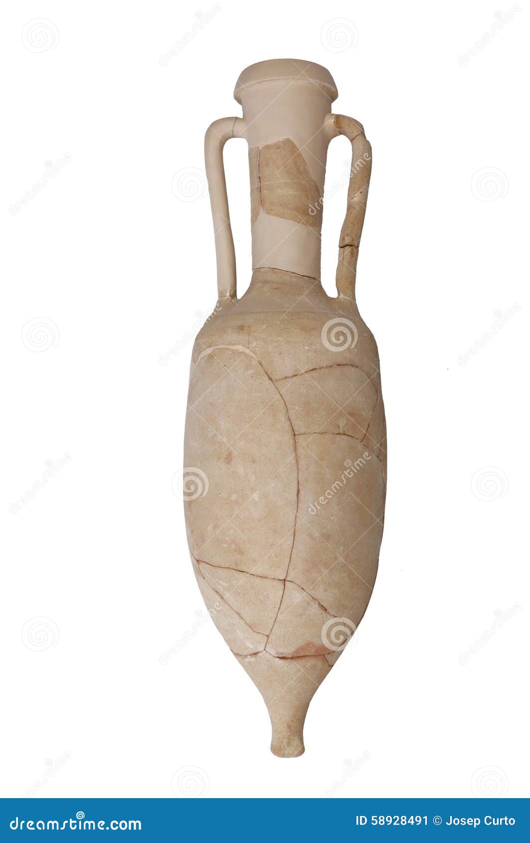Amphora Isolated on White Background Stock Image - Image of roman ...