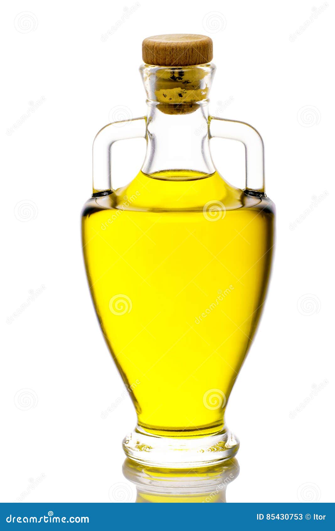 Amphora with Oil Isolated on White Stock Image - Image of health, bank ...