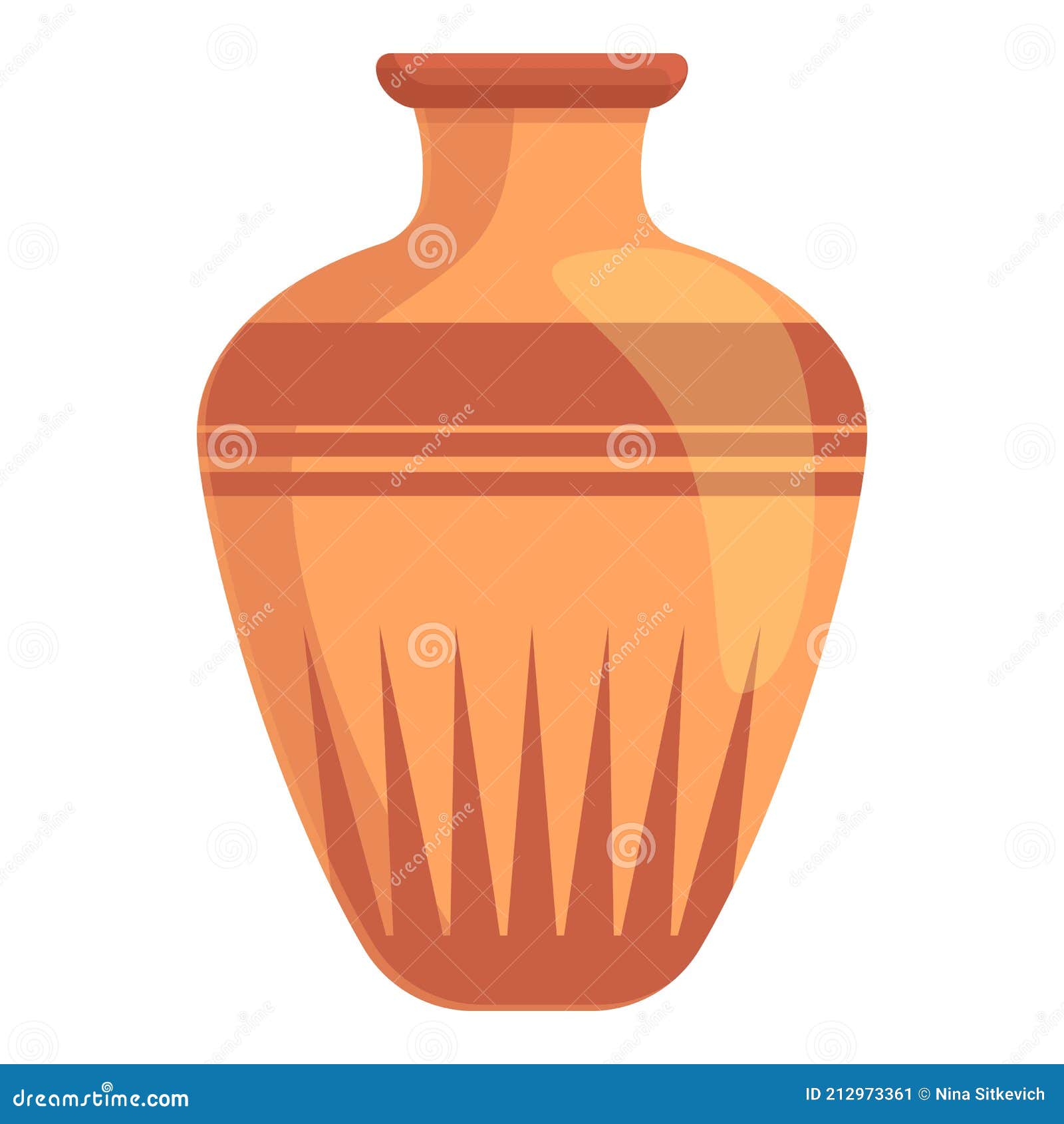 Cartoon Pottery Girl | CartoonDealer.com #13858577