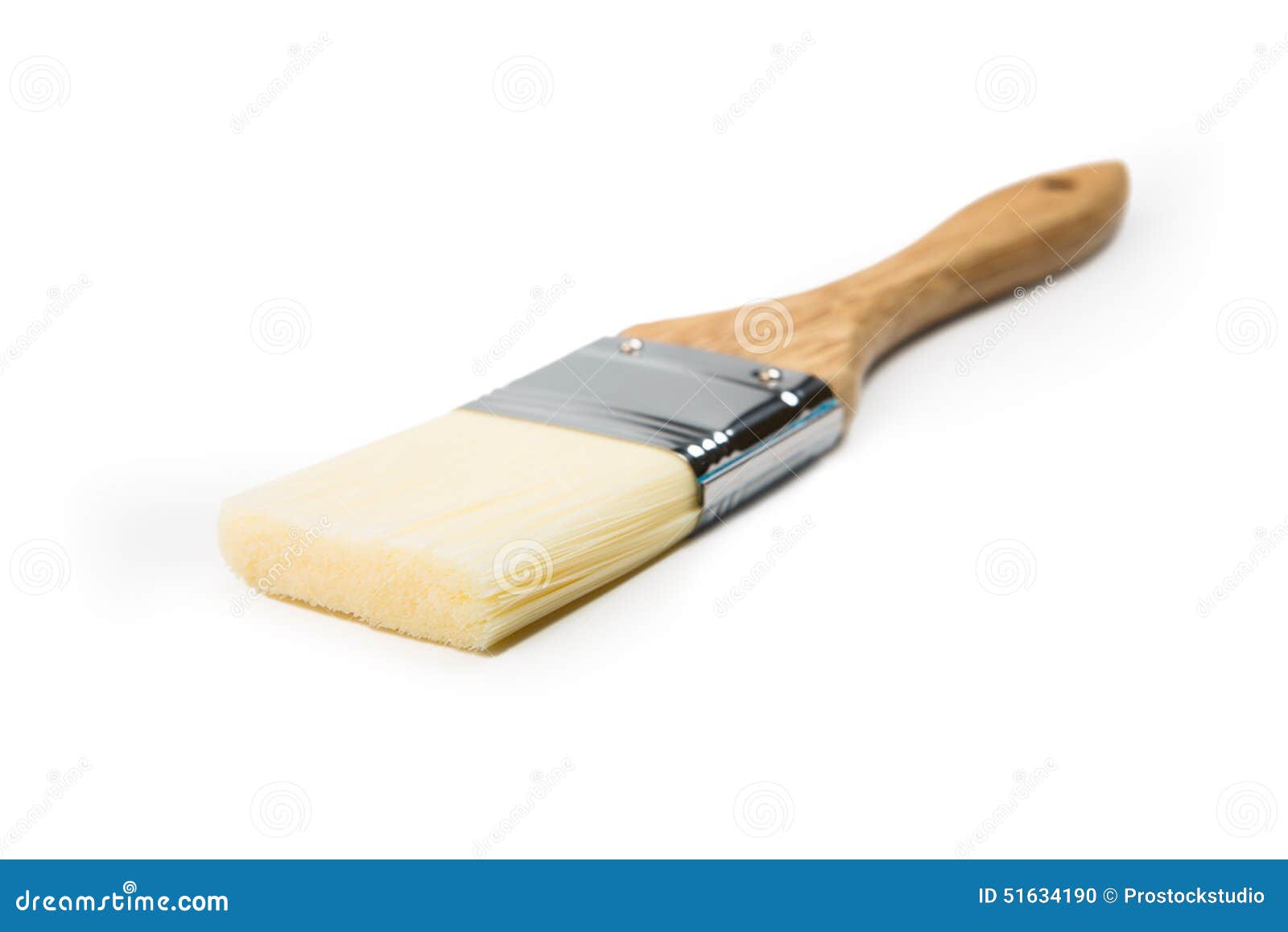 Ampio Pennello Isolato a Bianco Fotografia Stock - Immagine di metallo ...