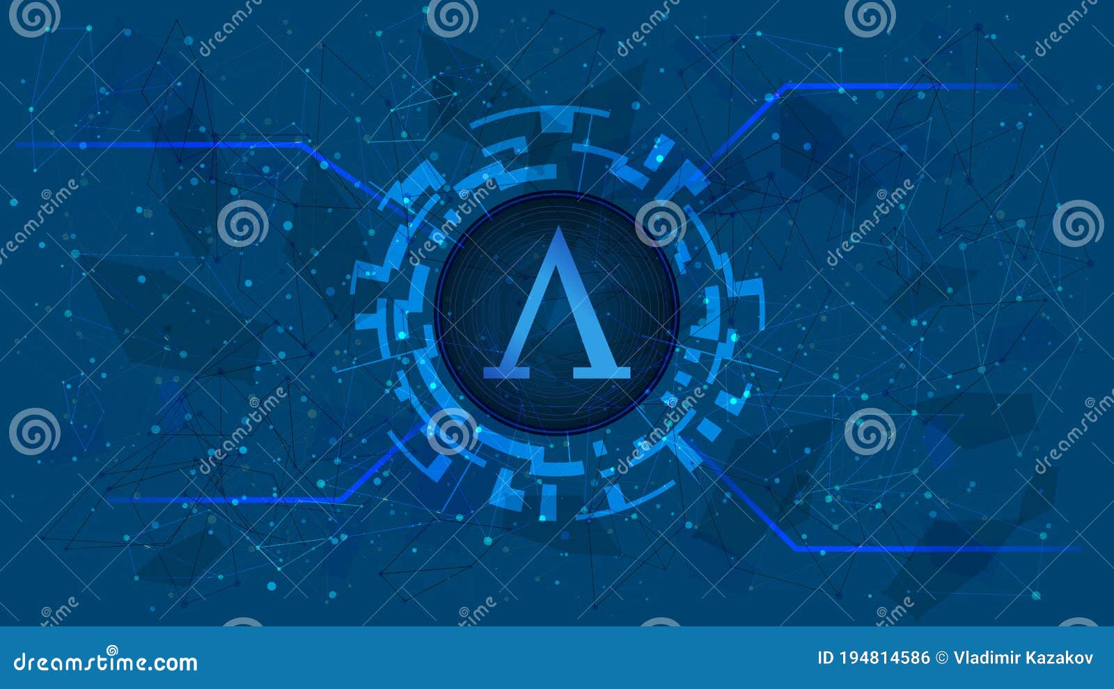 Ampleforth AMPL Token Symbol of the DeFi Project in a Digital Circle ...