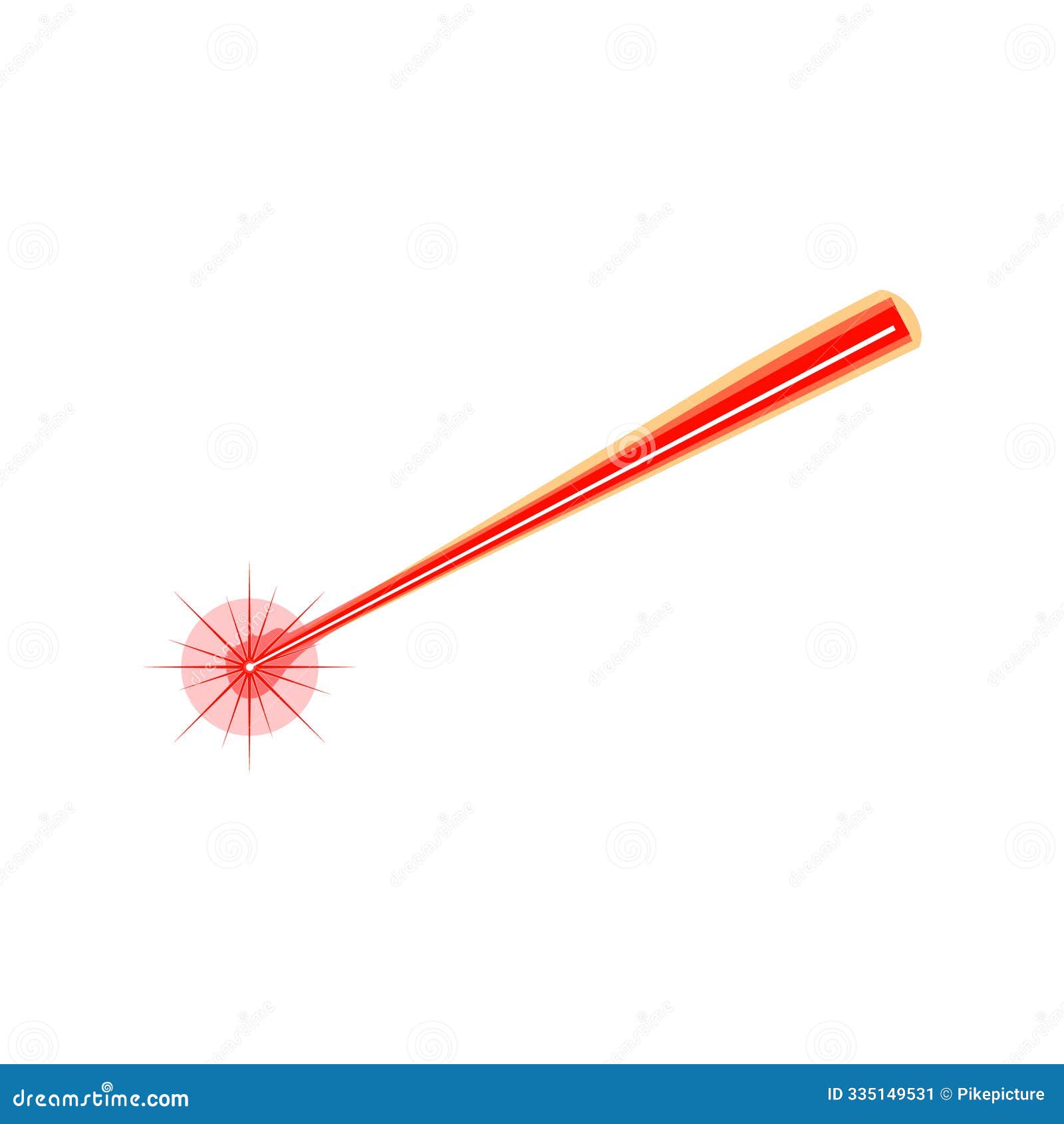 Amplification Laser Beam Cartoon Vector Illustration Stock Illustration ...